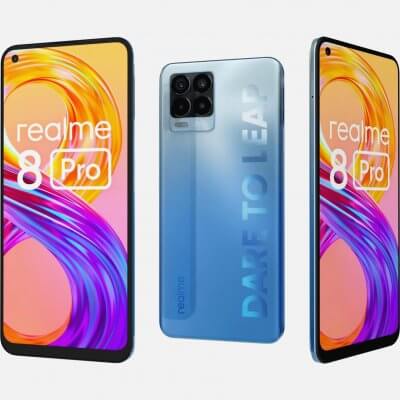 Realme 8 Pro Blue - 3D Model by Rever_Art