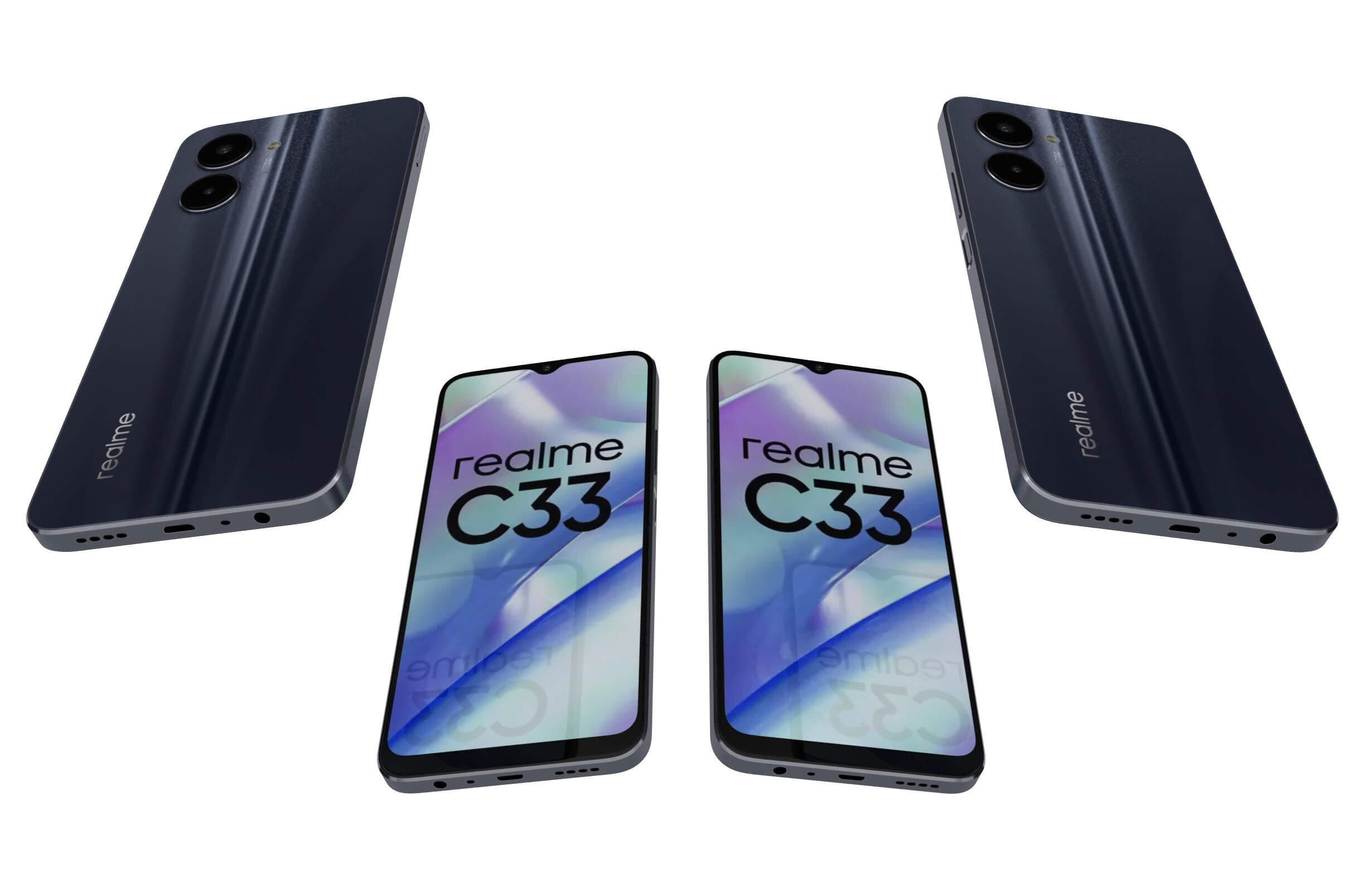 Realme C33 2023 All Colors - 3D Model by Rever_Art