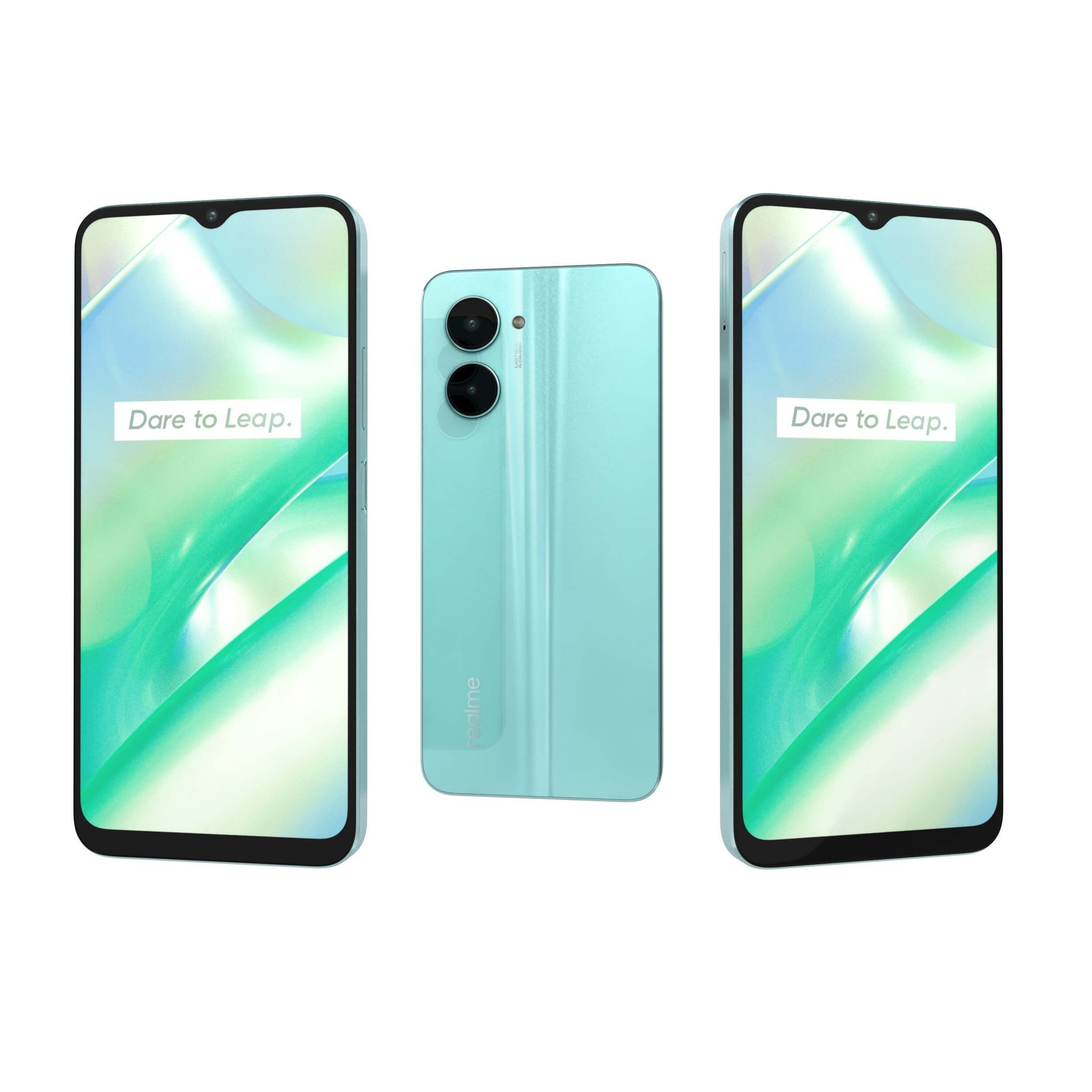 Realme C33 2023 Blue - 3D Model by Rever_Art