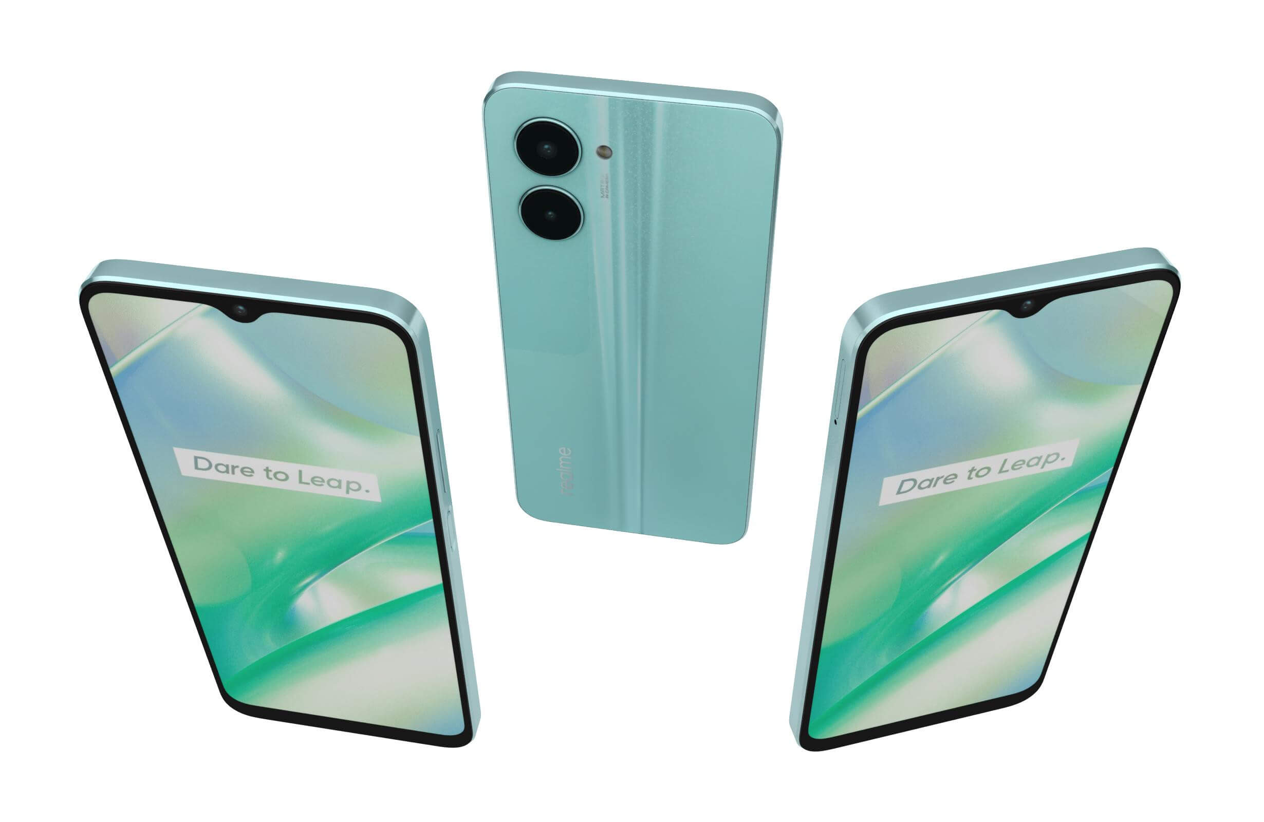 Realme C33 2023 Blue - 3D Model by Rever_Art