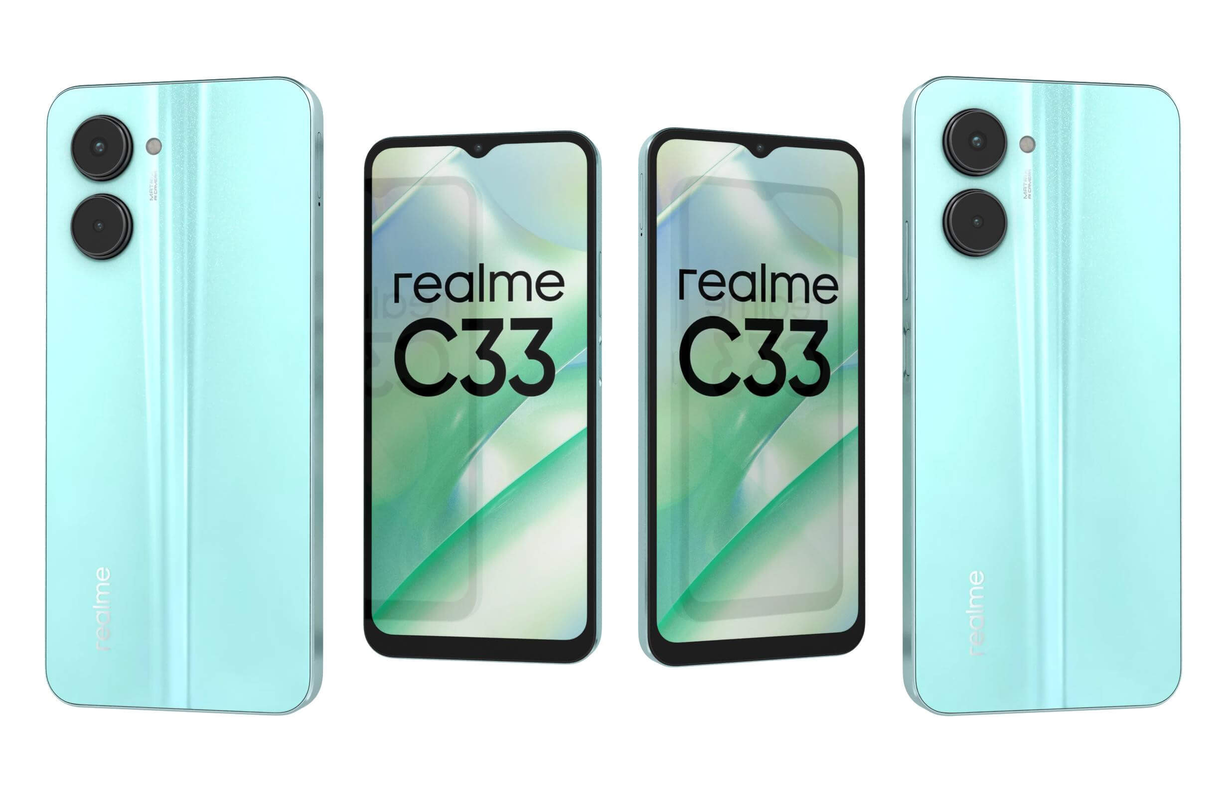 Realme C33 All Colors - 3D Model by Rever_Art