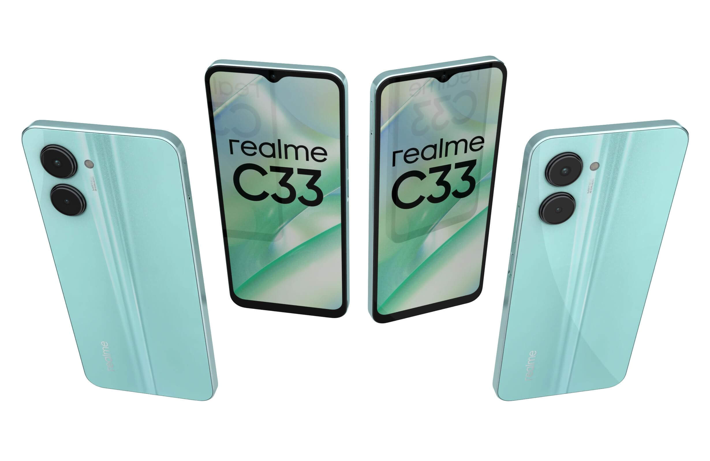 Realme C33 All Colors - 3D Model by Rever_Art