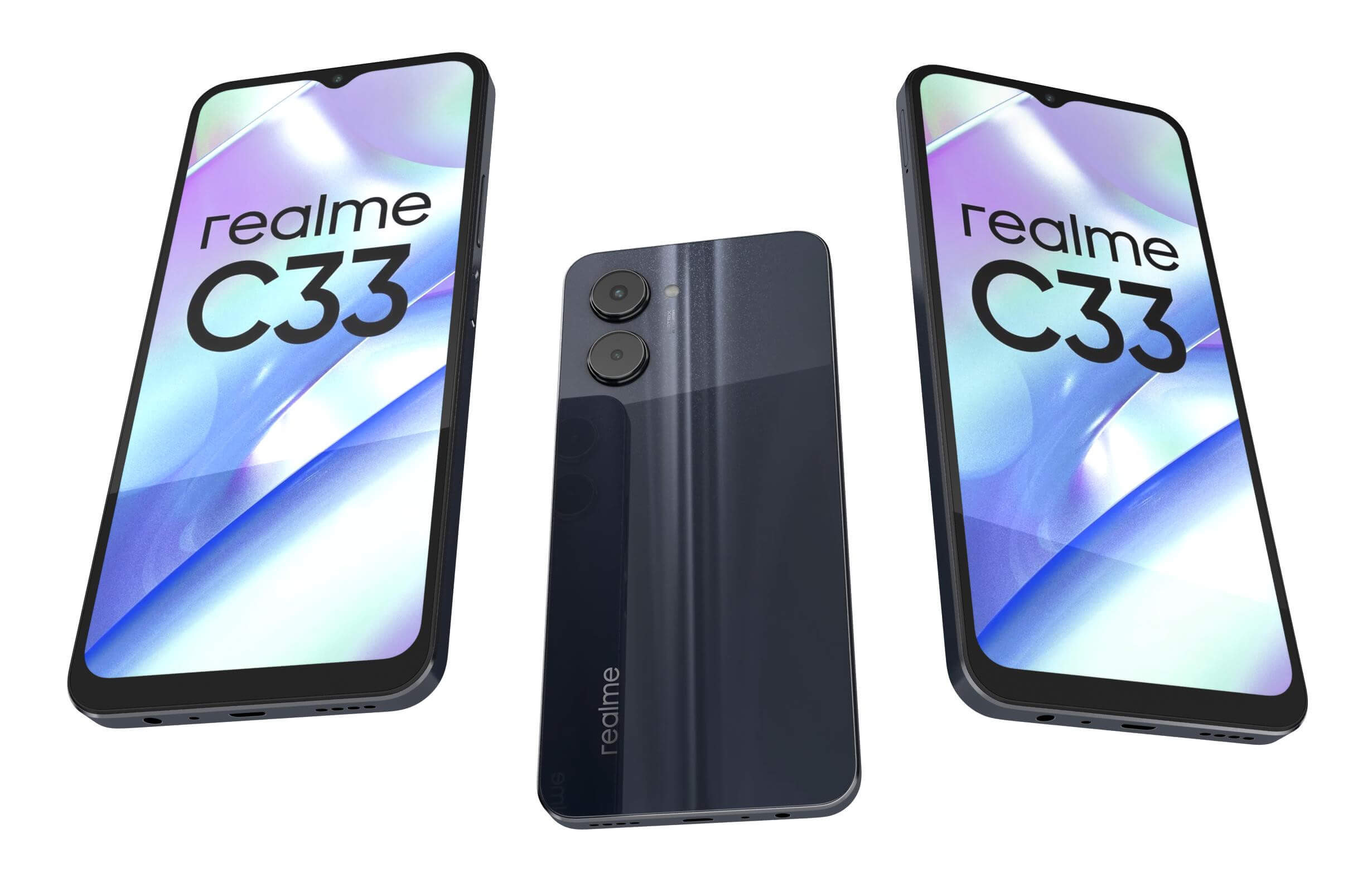 Realme C33 All Colors - 3D Model by Rever_Art