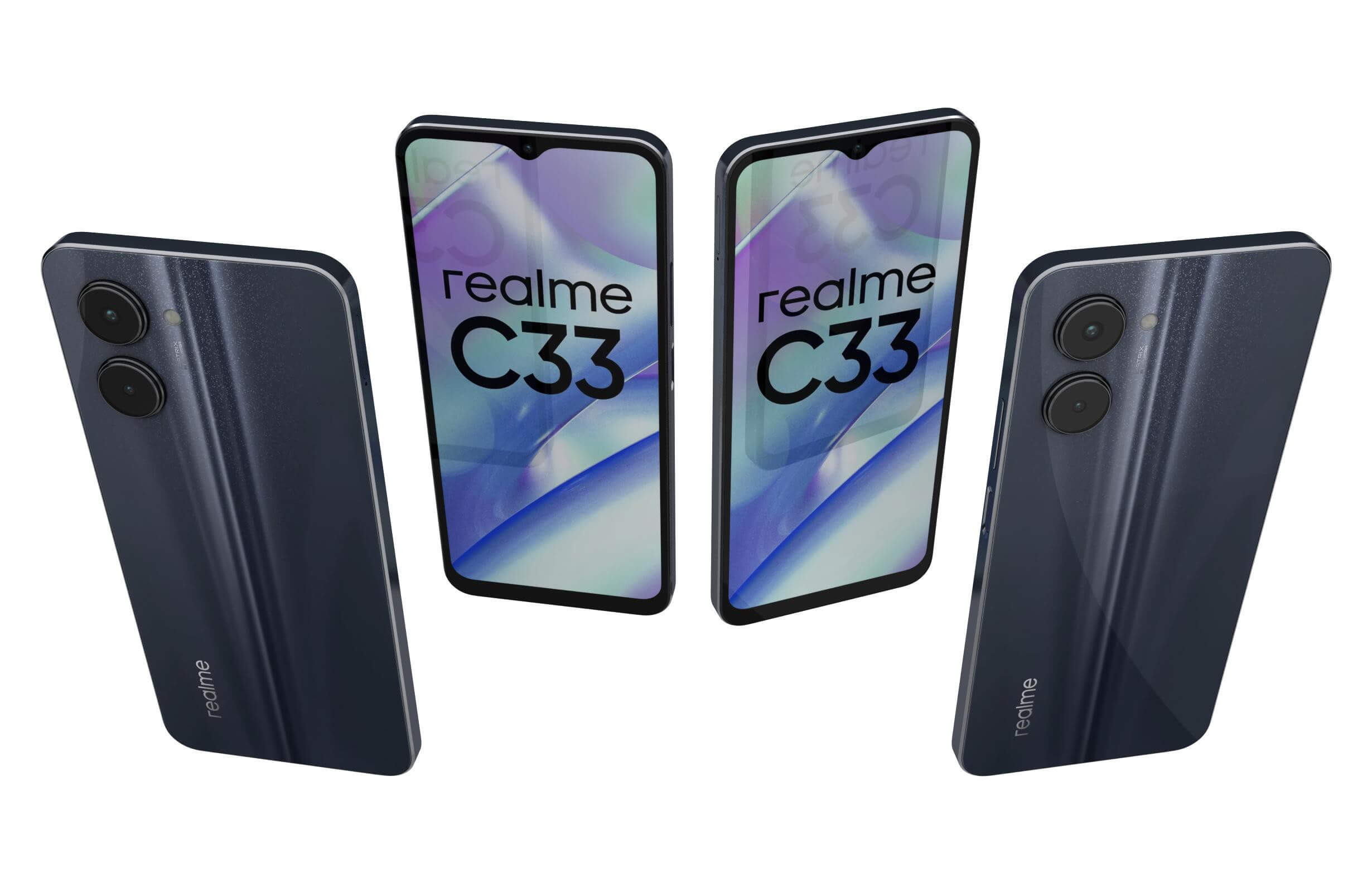 Realme C33 All Colors - 3D Model by Rever_Art