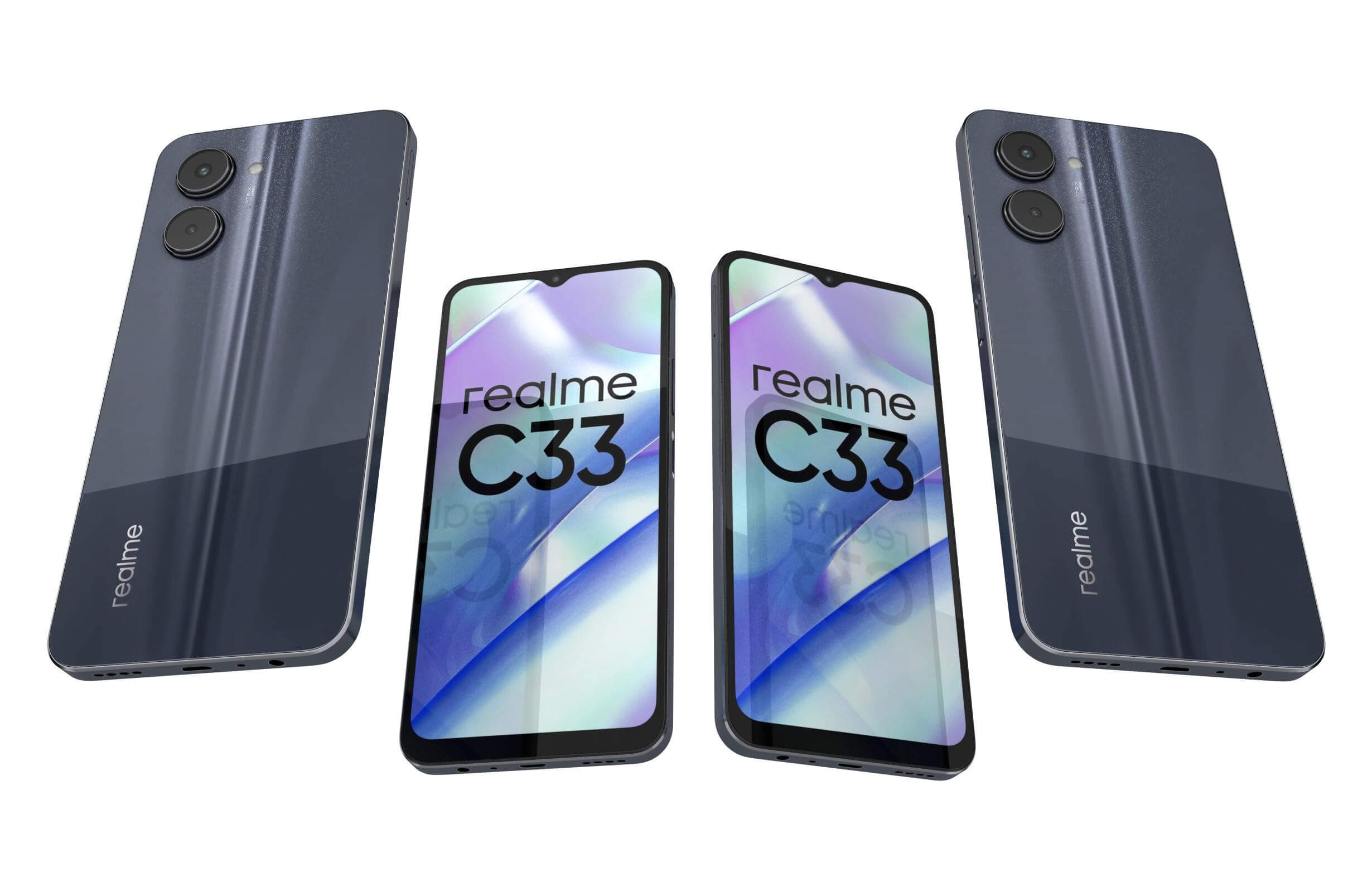 Realme C33 All Colors - 3D Model by Rever_Art