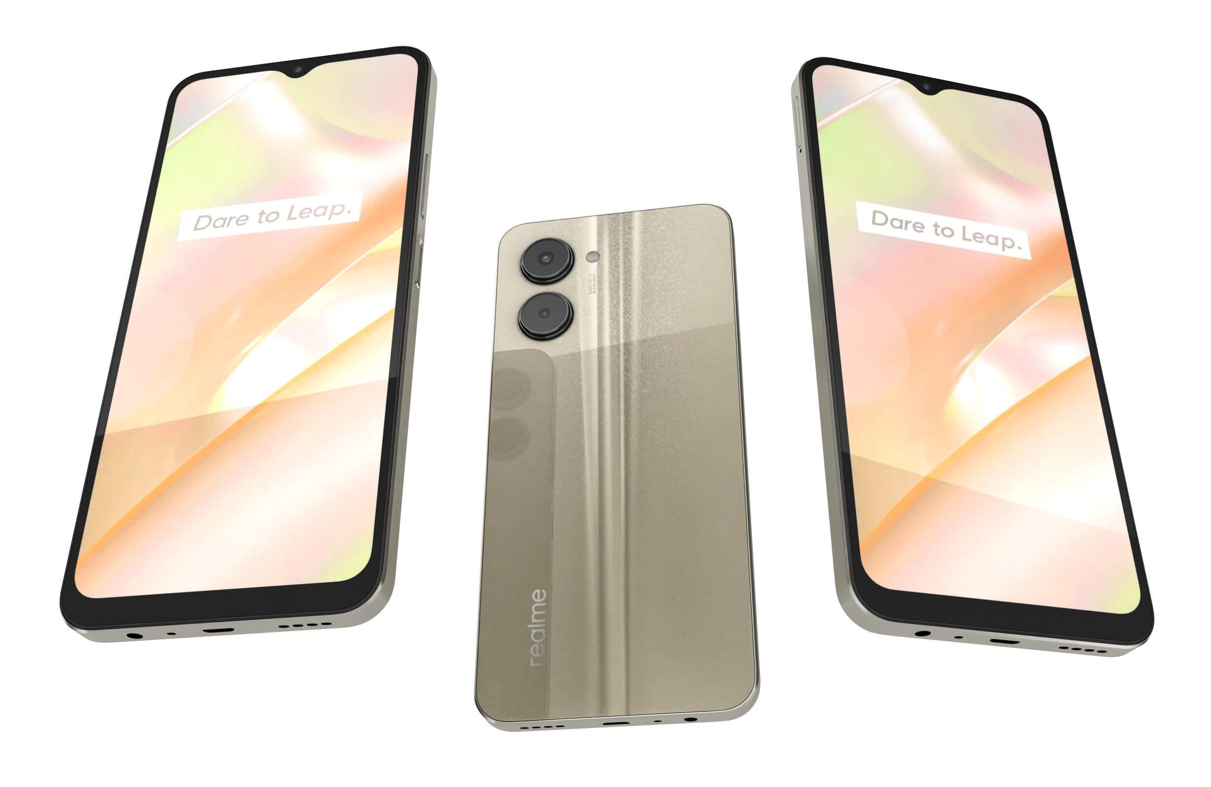 Realme C33 All Colors - 3D Model by Rever_Art