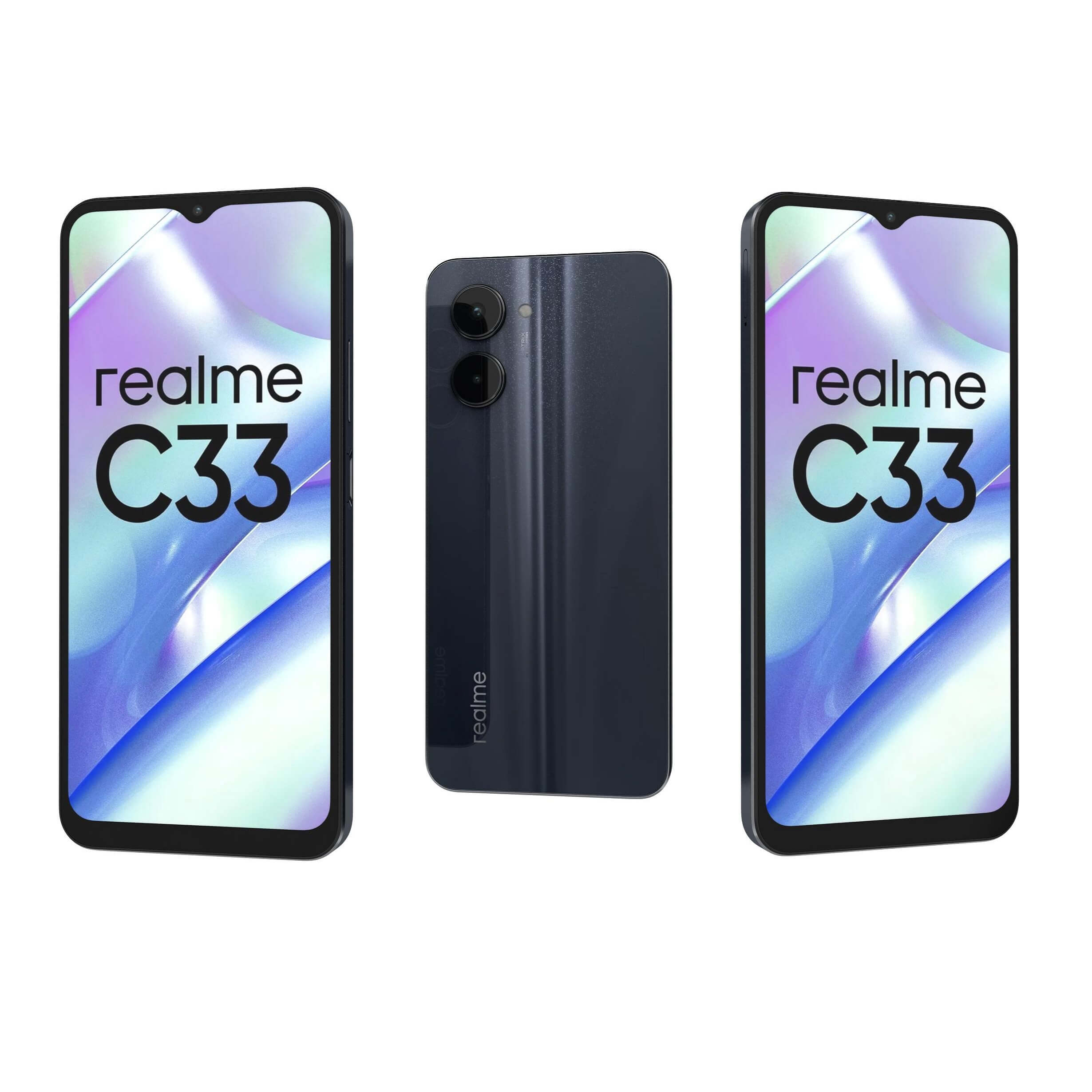 Realme C33 Blue - 3D Model by Rever_Art