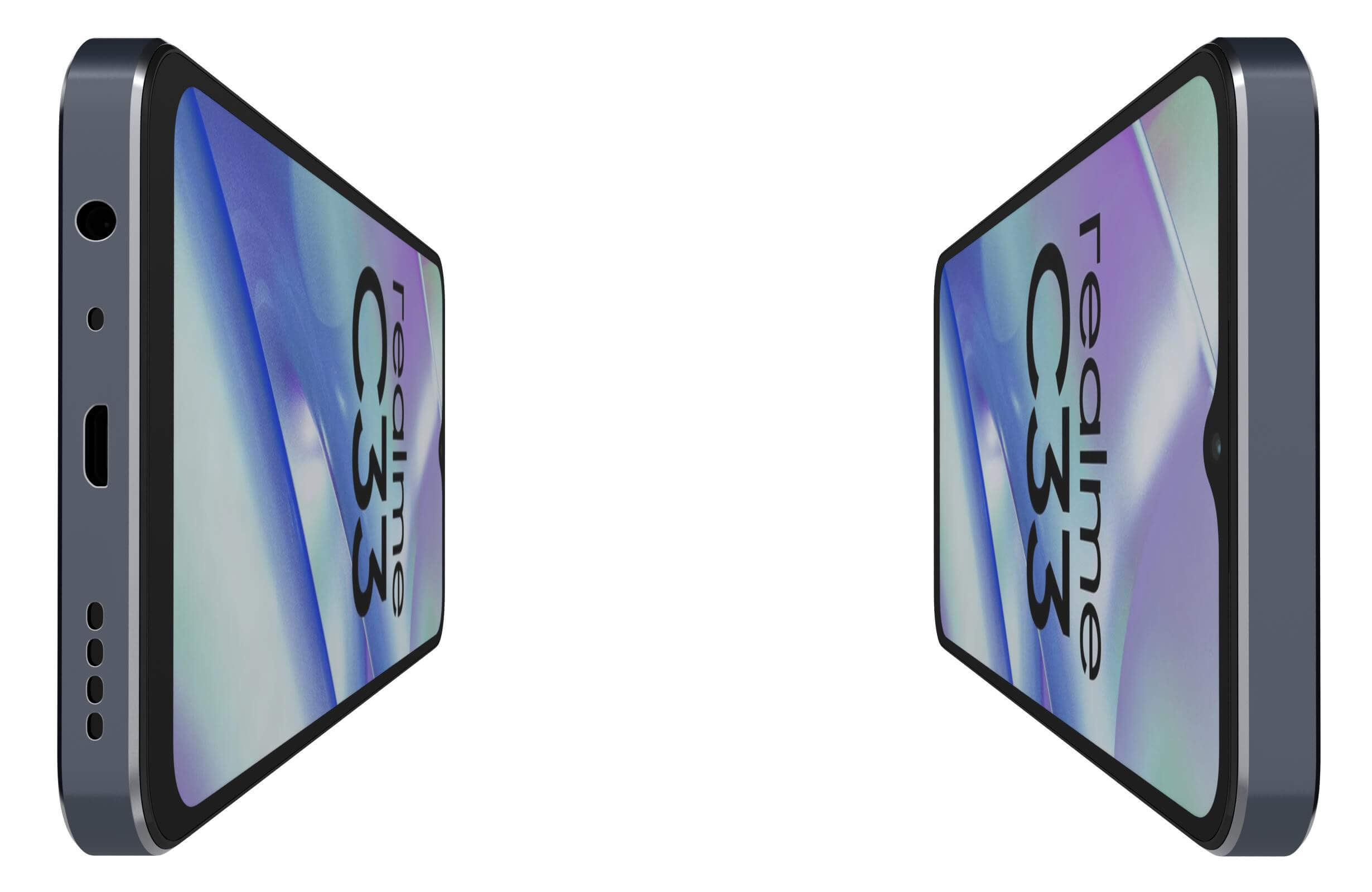 Realme C33 Blue - 3D Model by Rever_Art