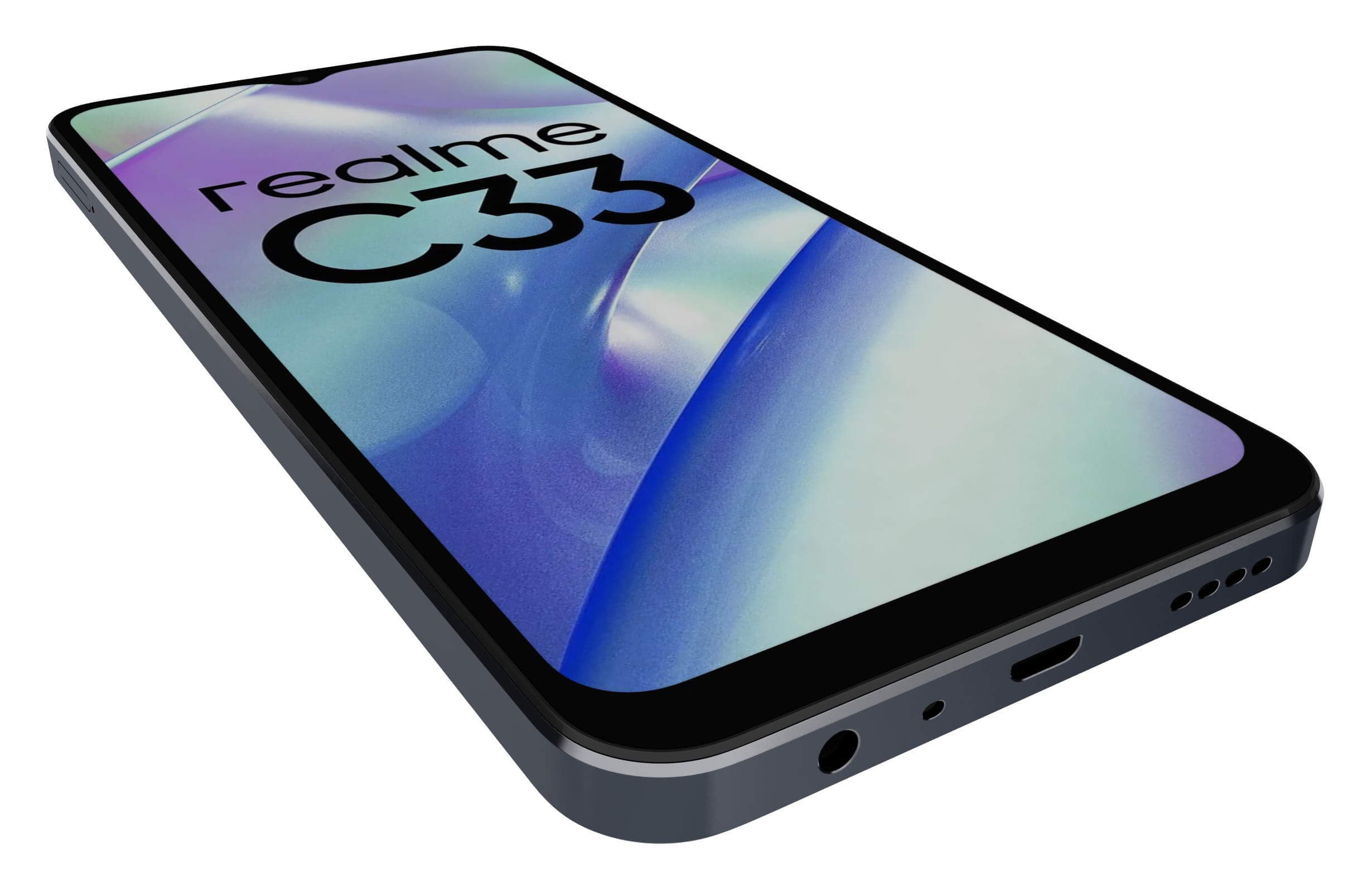 Realme C33 Blue - 3D Model by Rever_Art