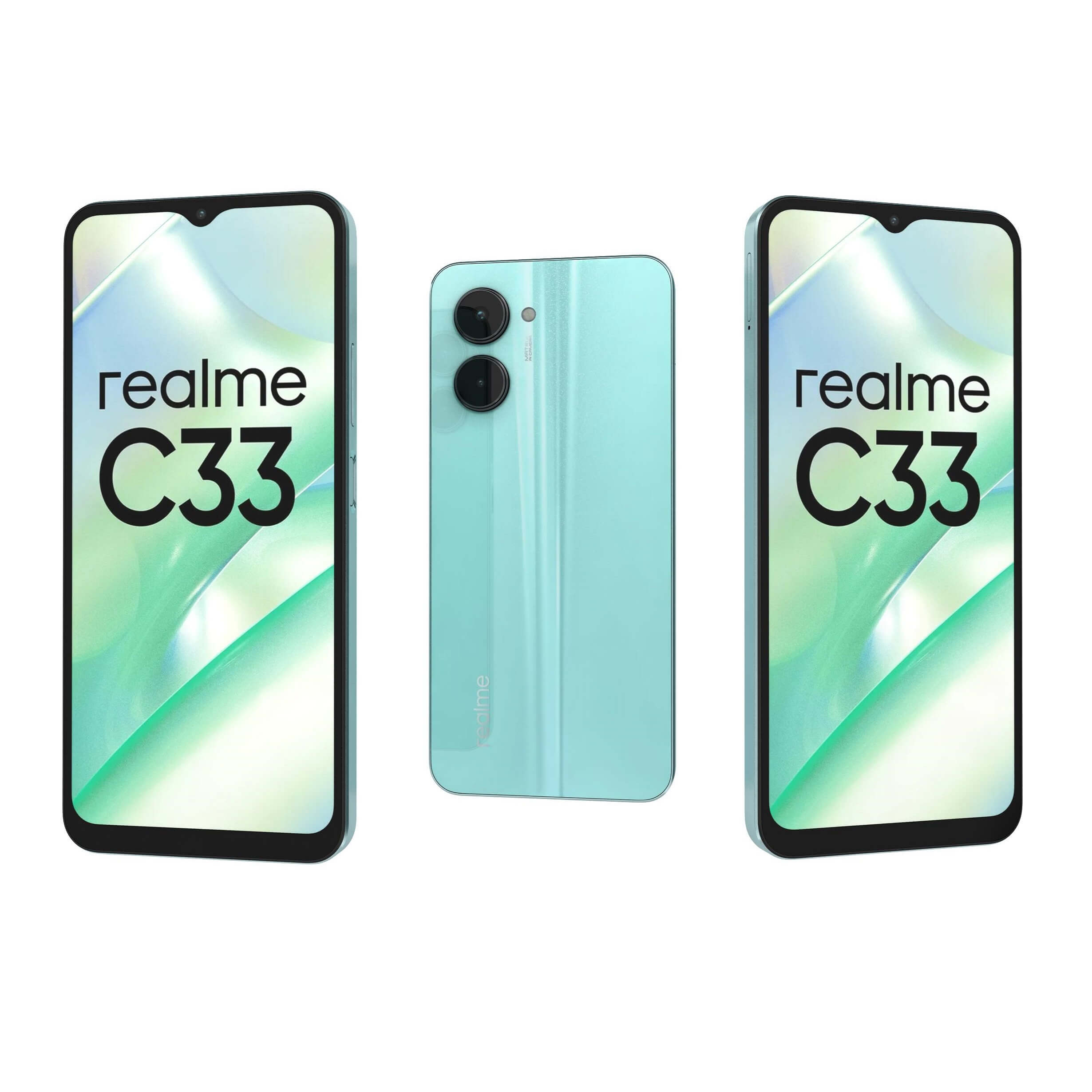 Realme C33 Green - 3D Model by Rever_Art