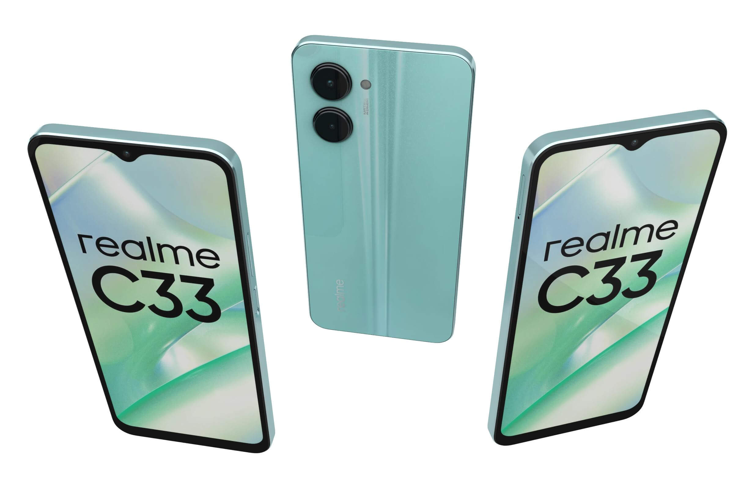 Realme C33 Green - 3D Model by Rever_Art