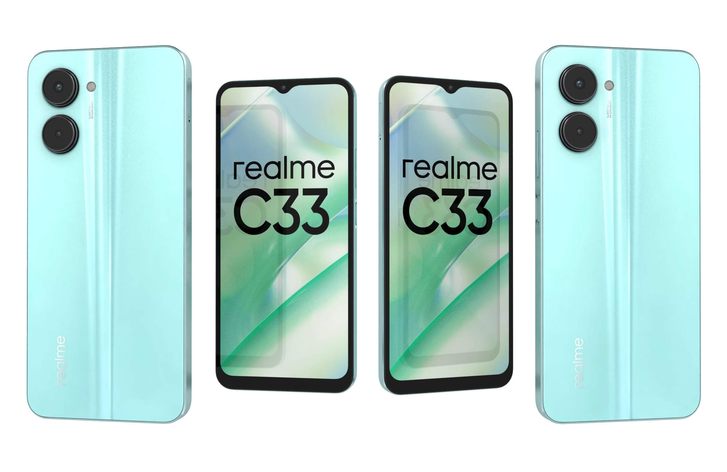 Realme C33 Green - 3D Model by Rever_Art