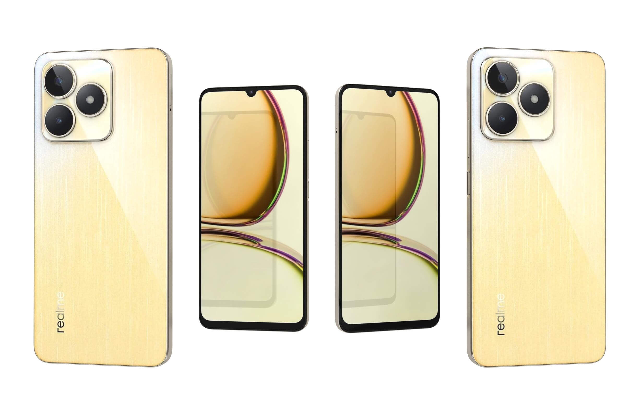 Realme C53 Black and Yellow - 3D Model by Rever_Art