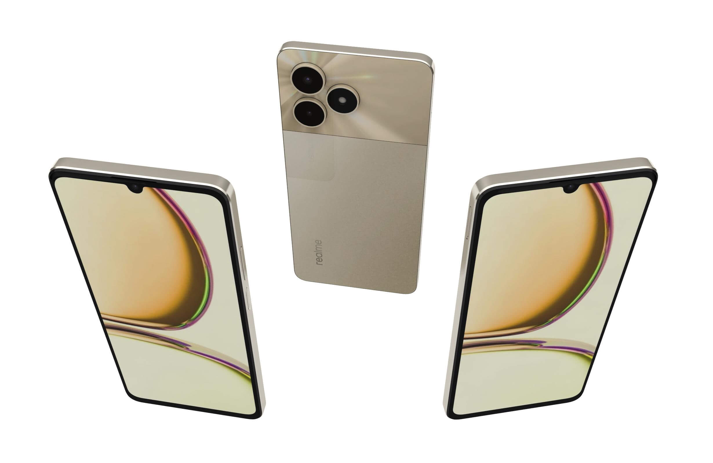 Realme C53 Gold - 3D Model by Rever_Art
