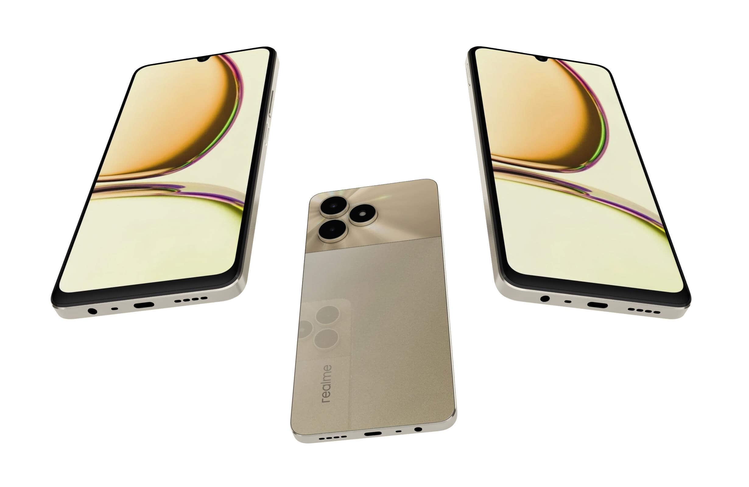 Realme C53 Gold - 3D Model by Rever_Art