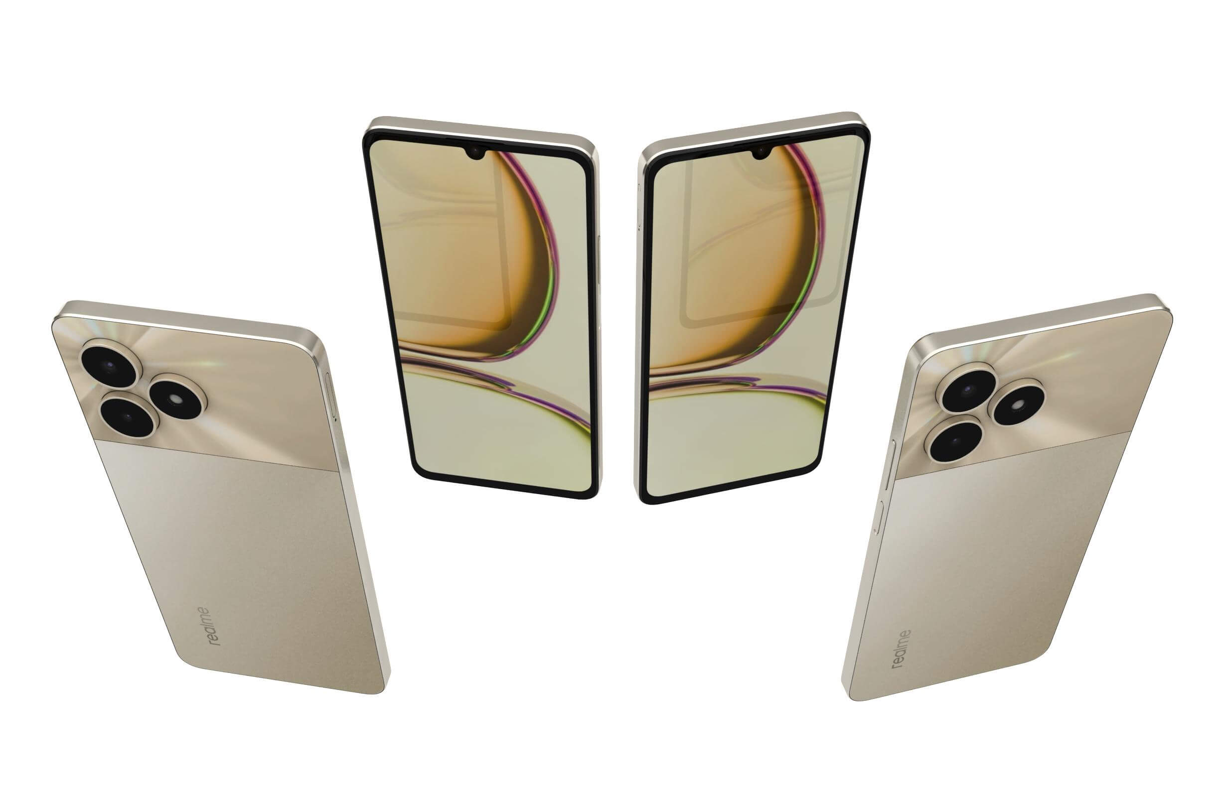 Realme C53 Gold - 3D Model by Rever_Art