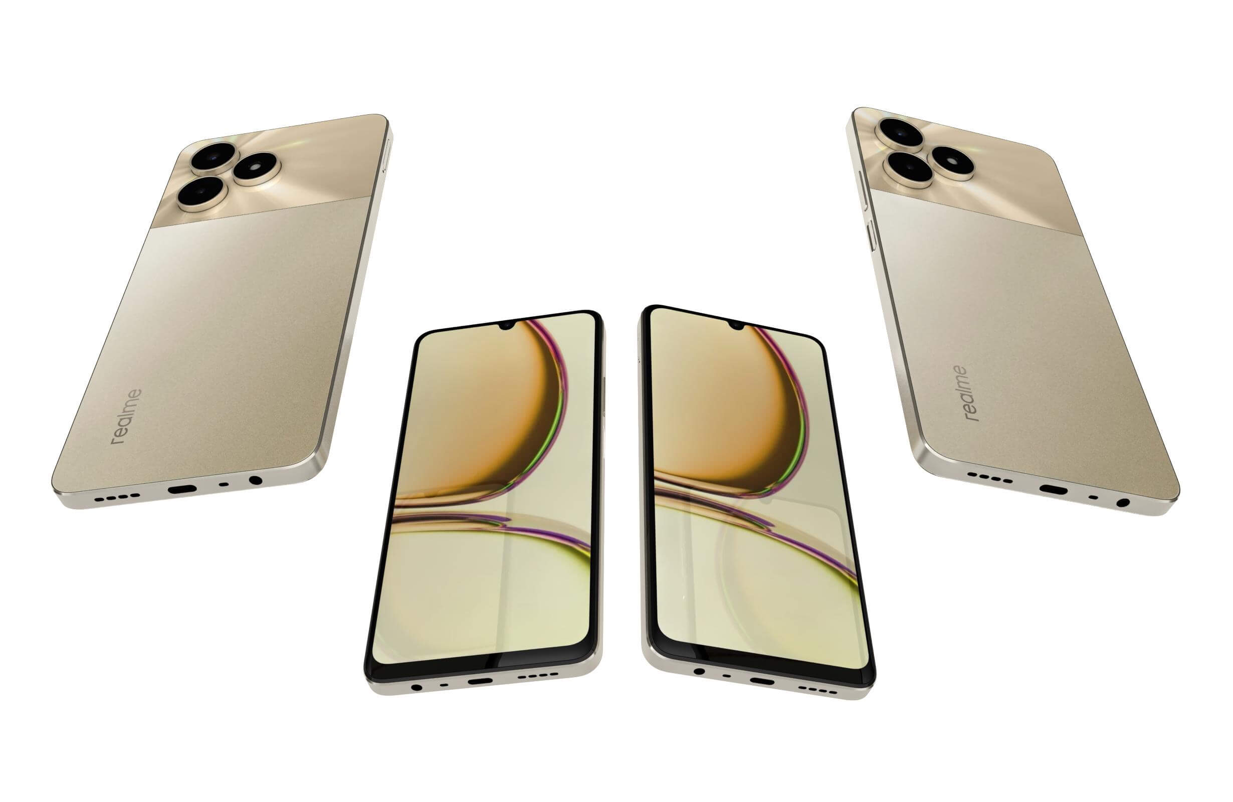 Realme C53 Gold - 3D Model by Rever_Art