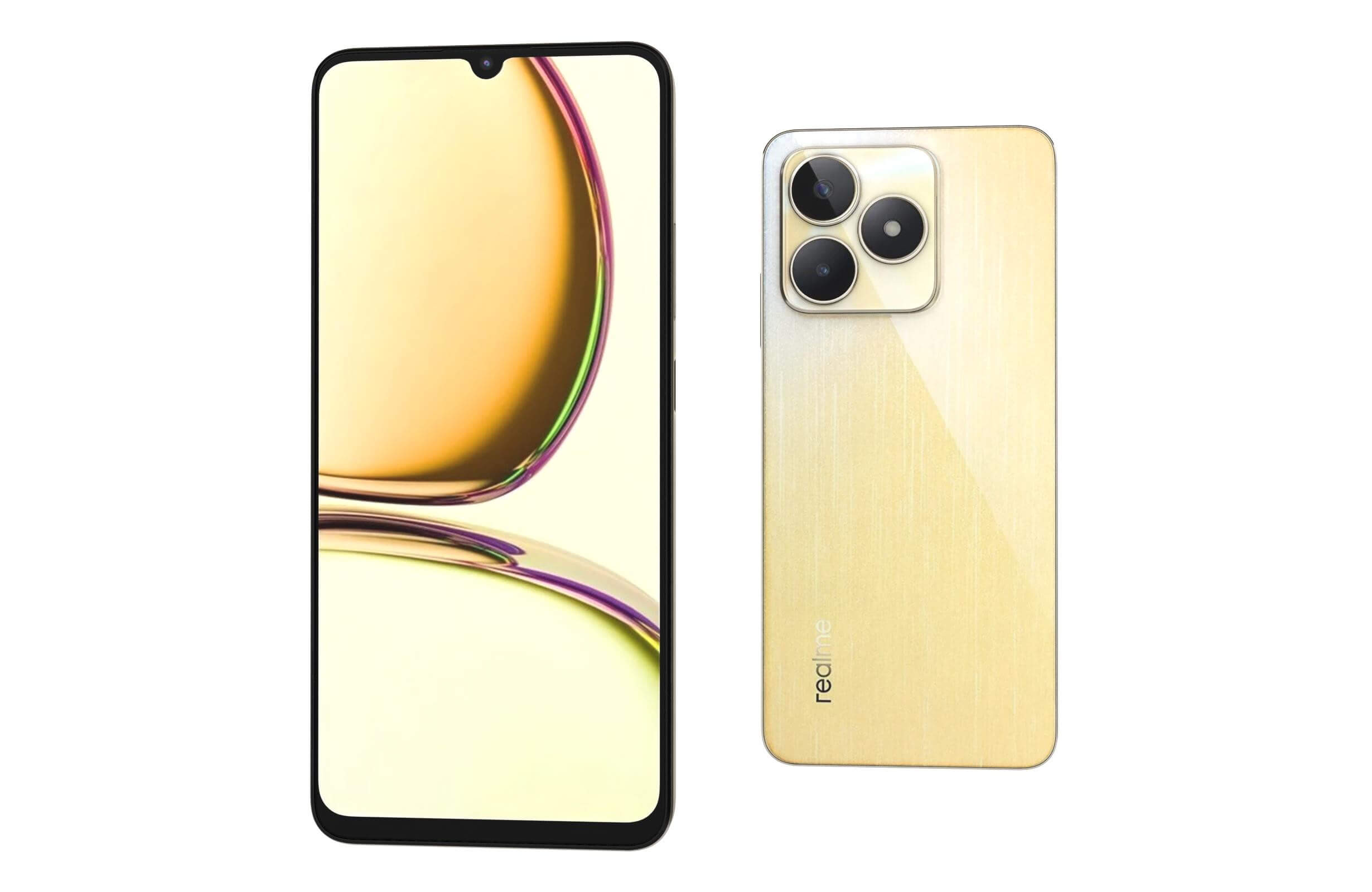 Realme C53 Yellow - 3D Model by Rever_Art