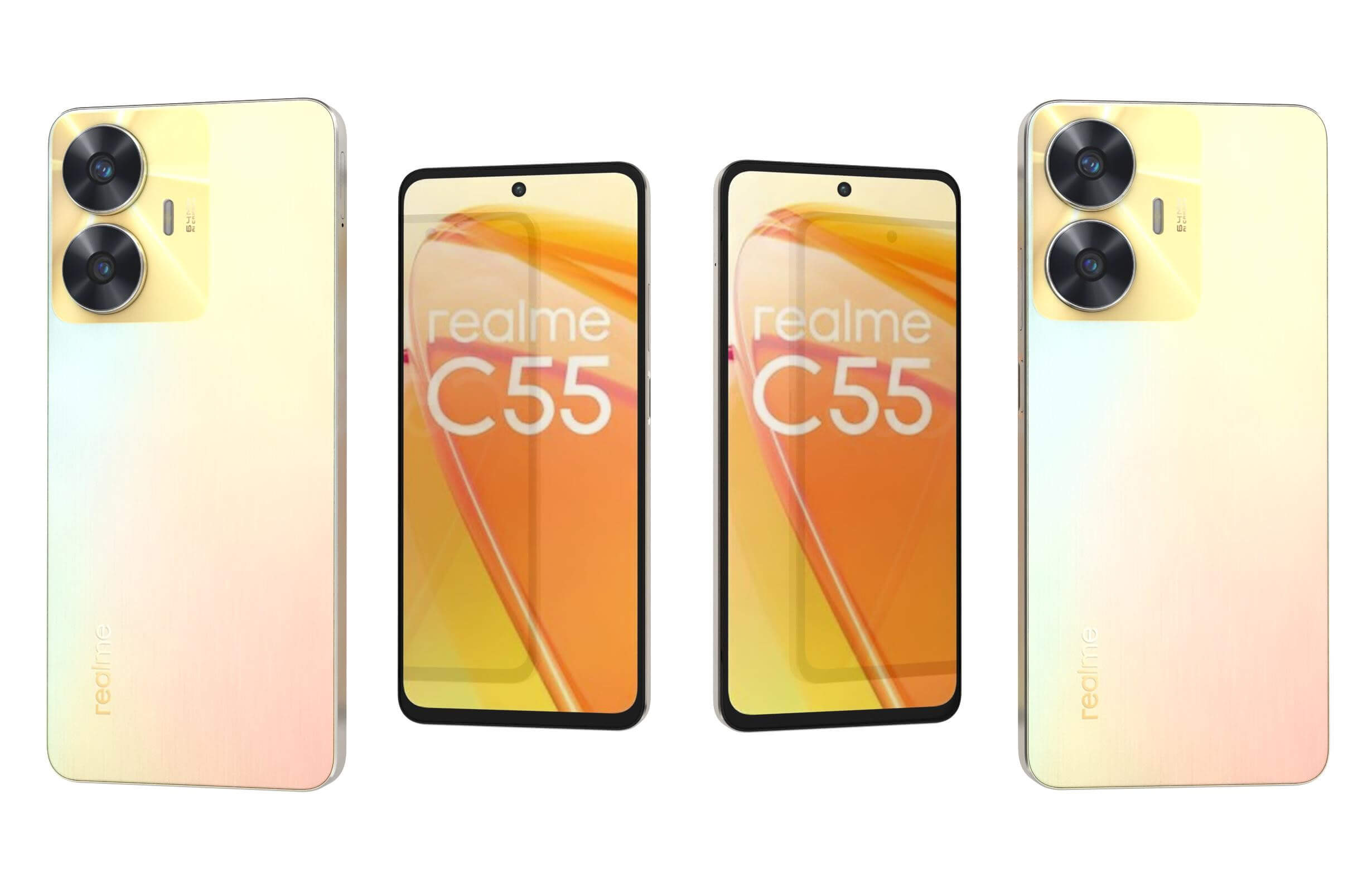 Realme C55 Gold - 3D Model by Rever_Art