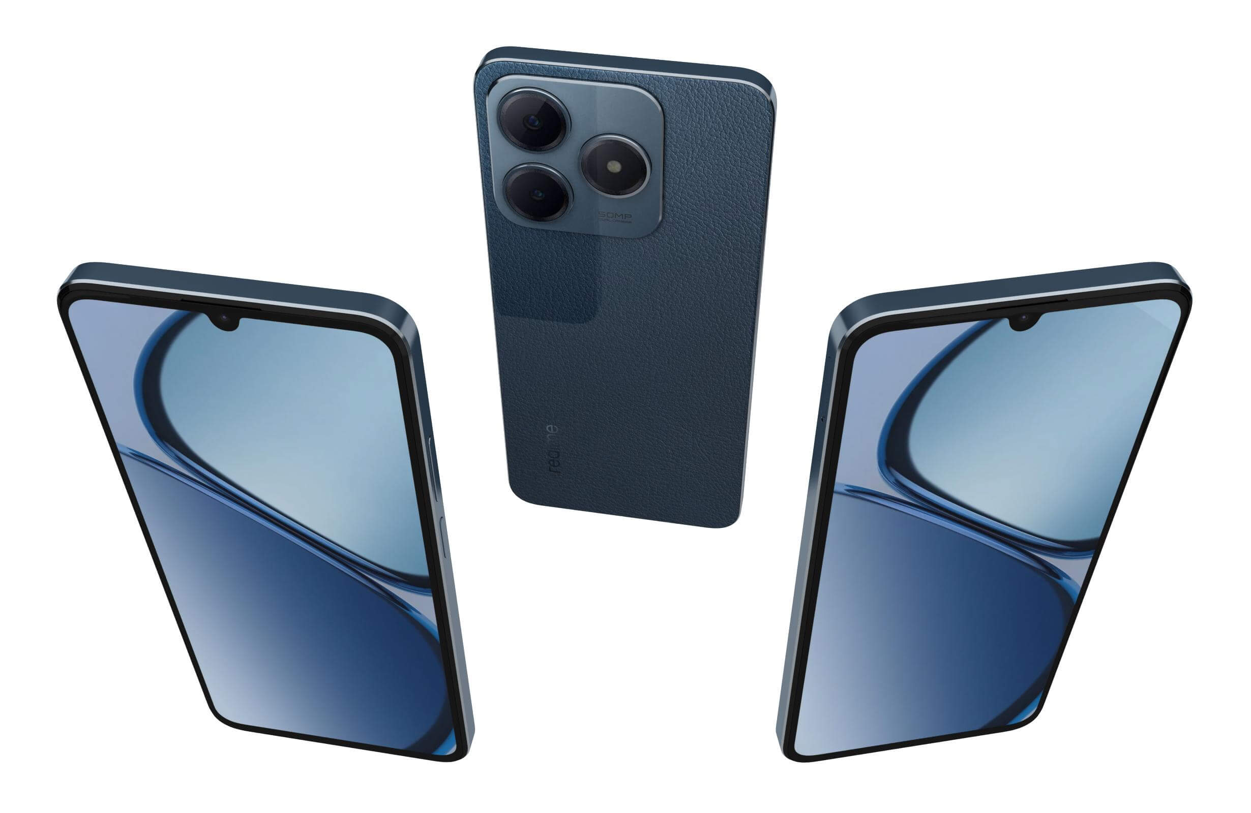 Realme C63 Leather Blue - 3D Model by Rever_Art