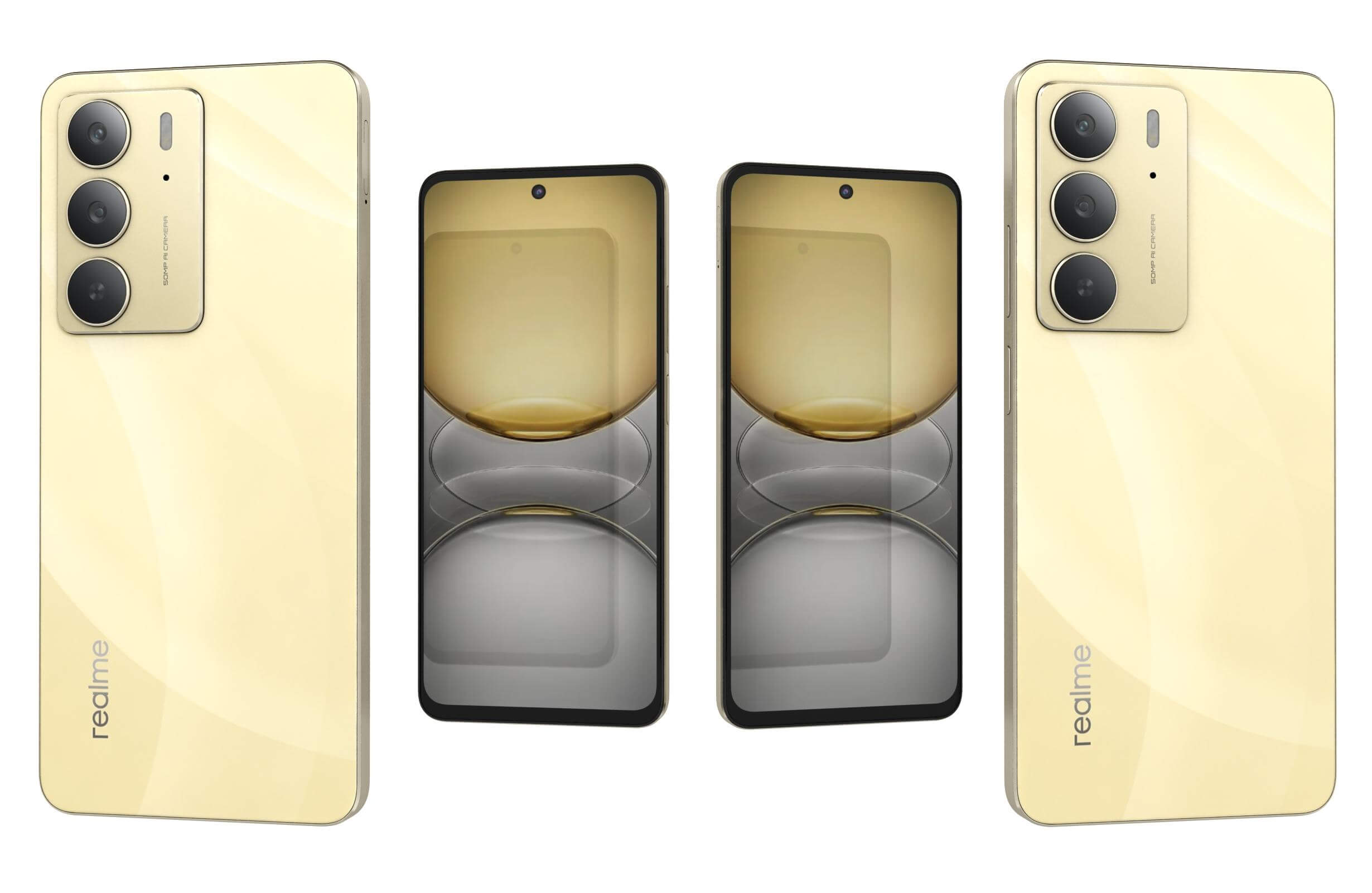 Realme C75 Gold - 3D Model by Rever_Art