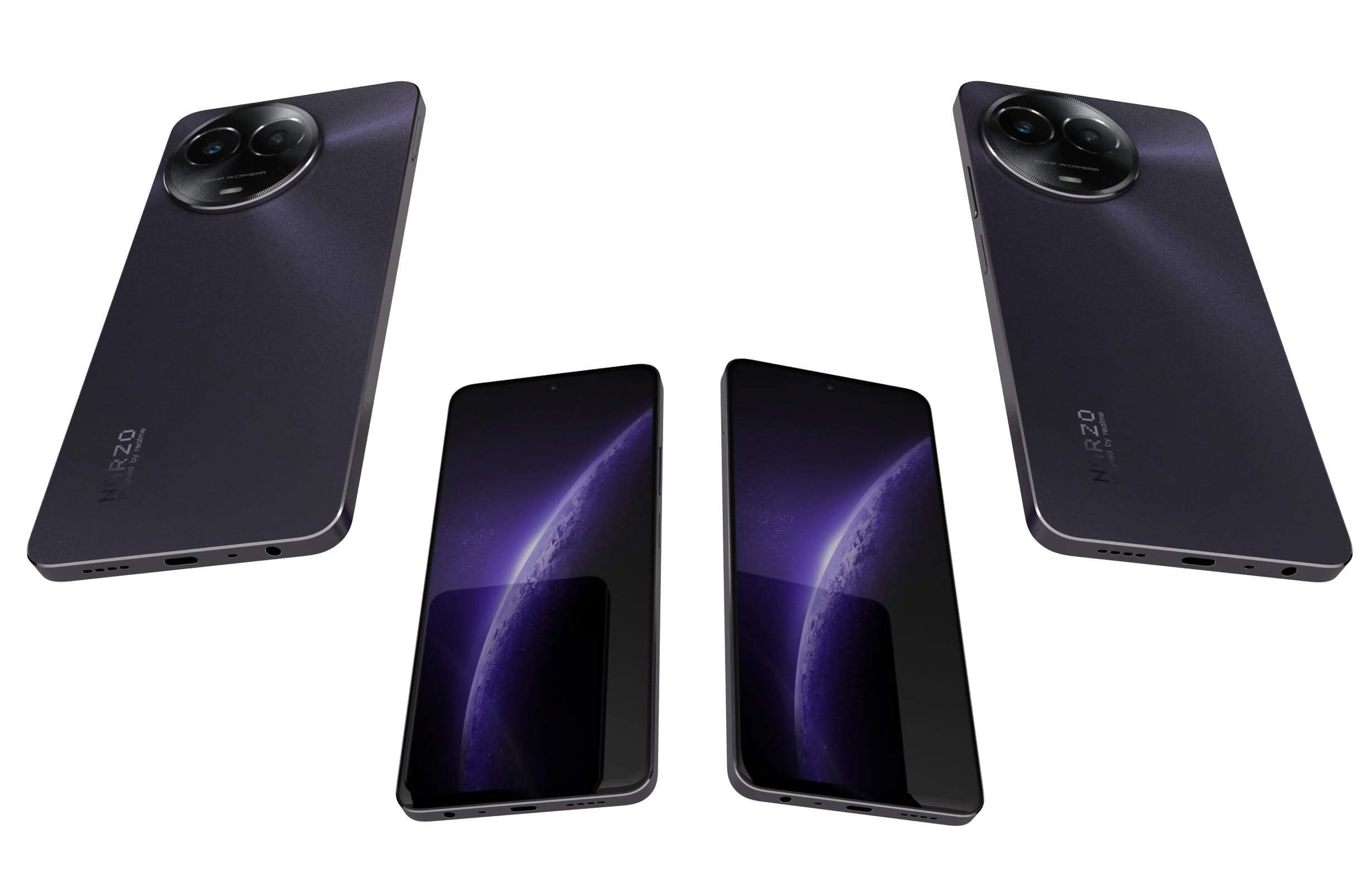 Realme Narzo 60X 5G All Colors - 3D Model by Rever_Art