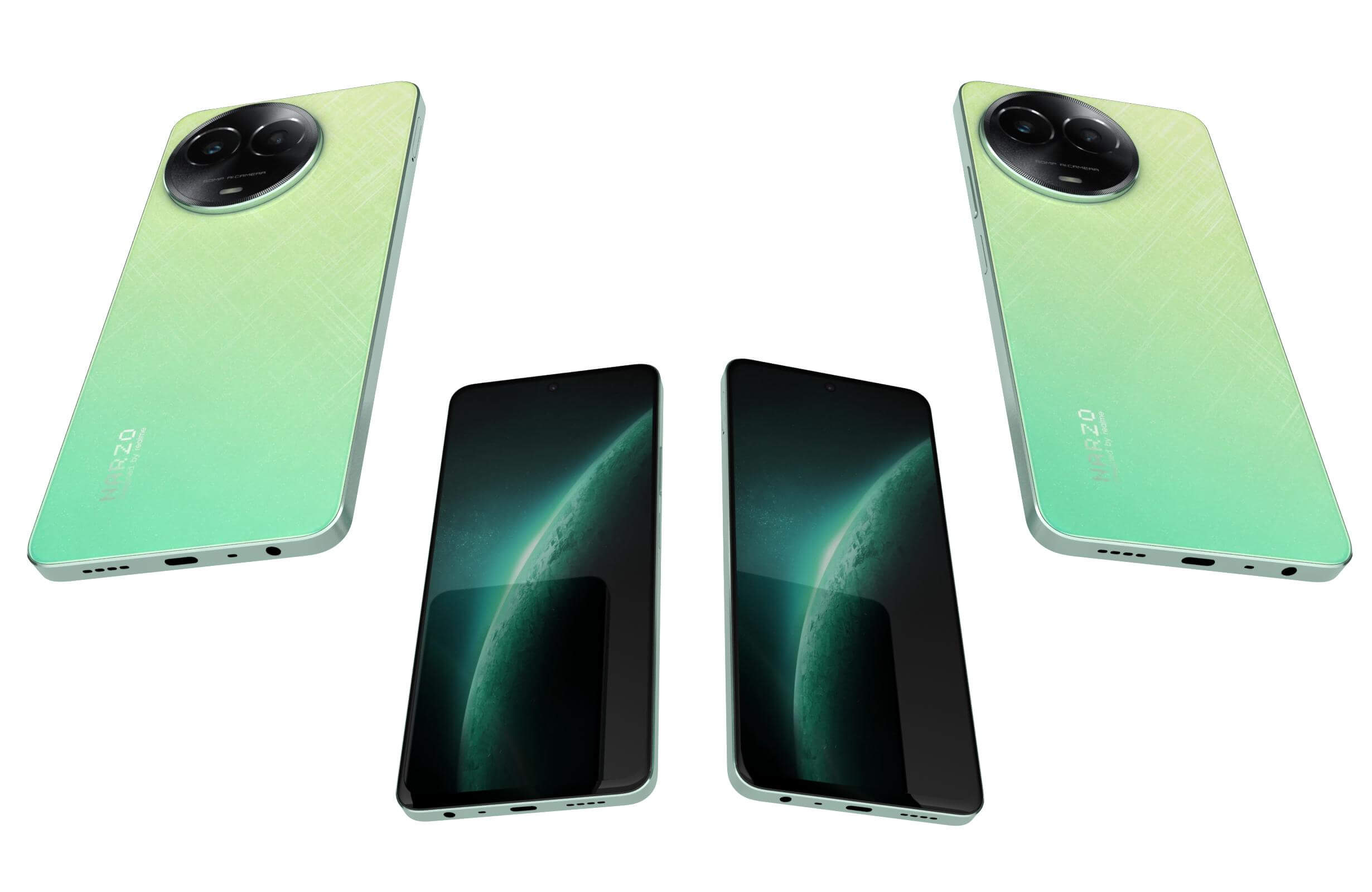 Realme Narzo 60X 5G All Colors - 3D Model by Rever_Art