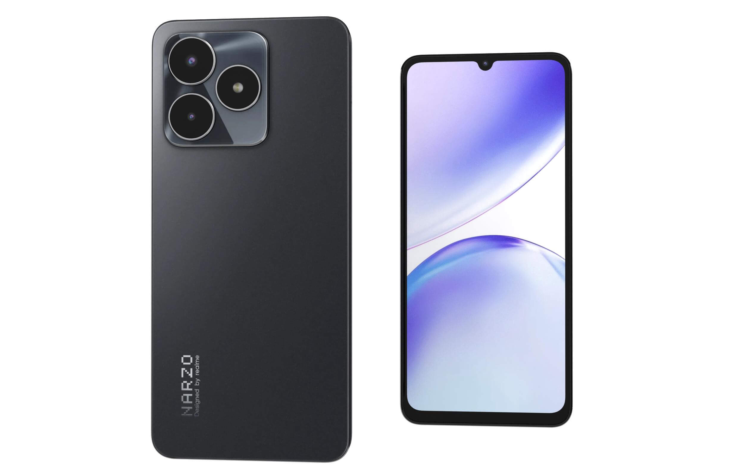 Realme Narzo N53 Black and Yellow - 3D Model by Rever_Art