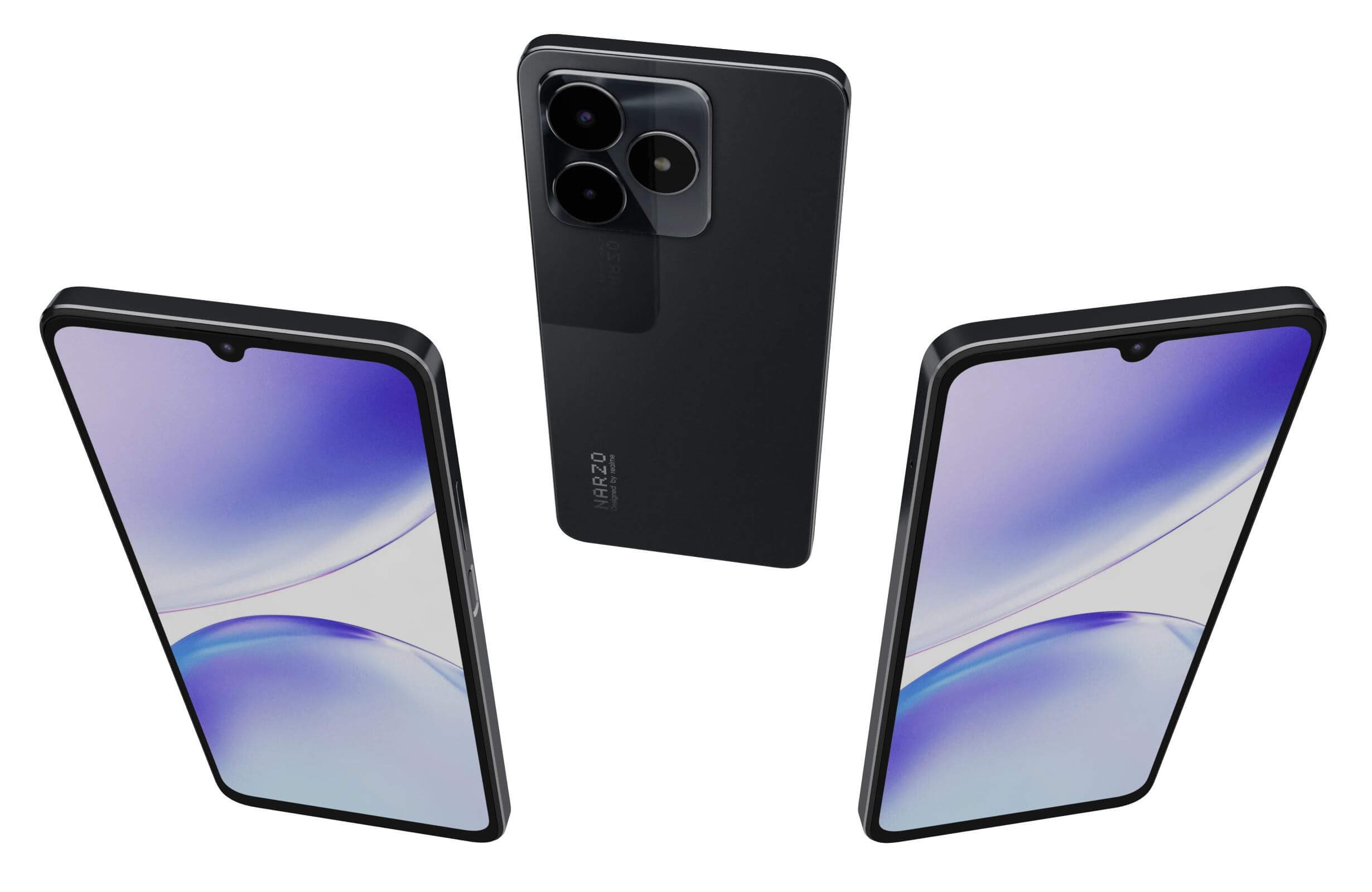 Realme Narzo N53 Black - 3D Model by Rever_Art