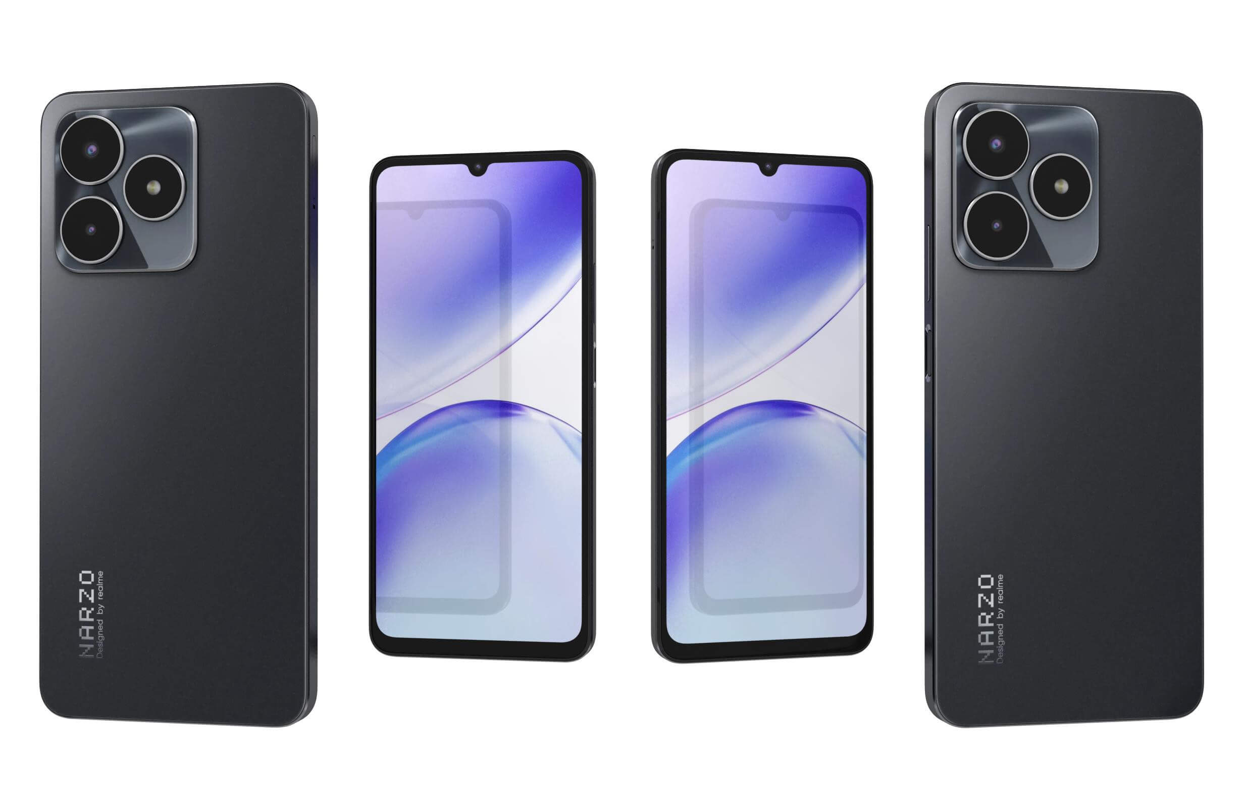 Realme Narzo N53 Black - 3D Model by Rever_Art