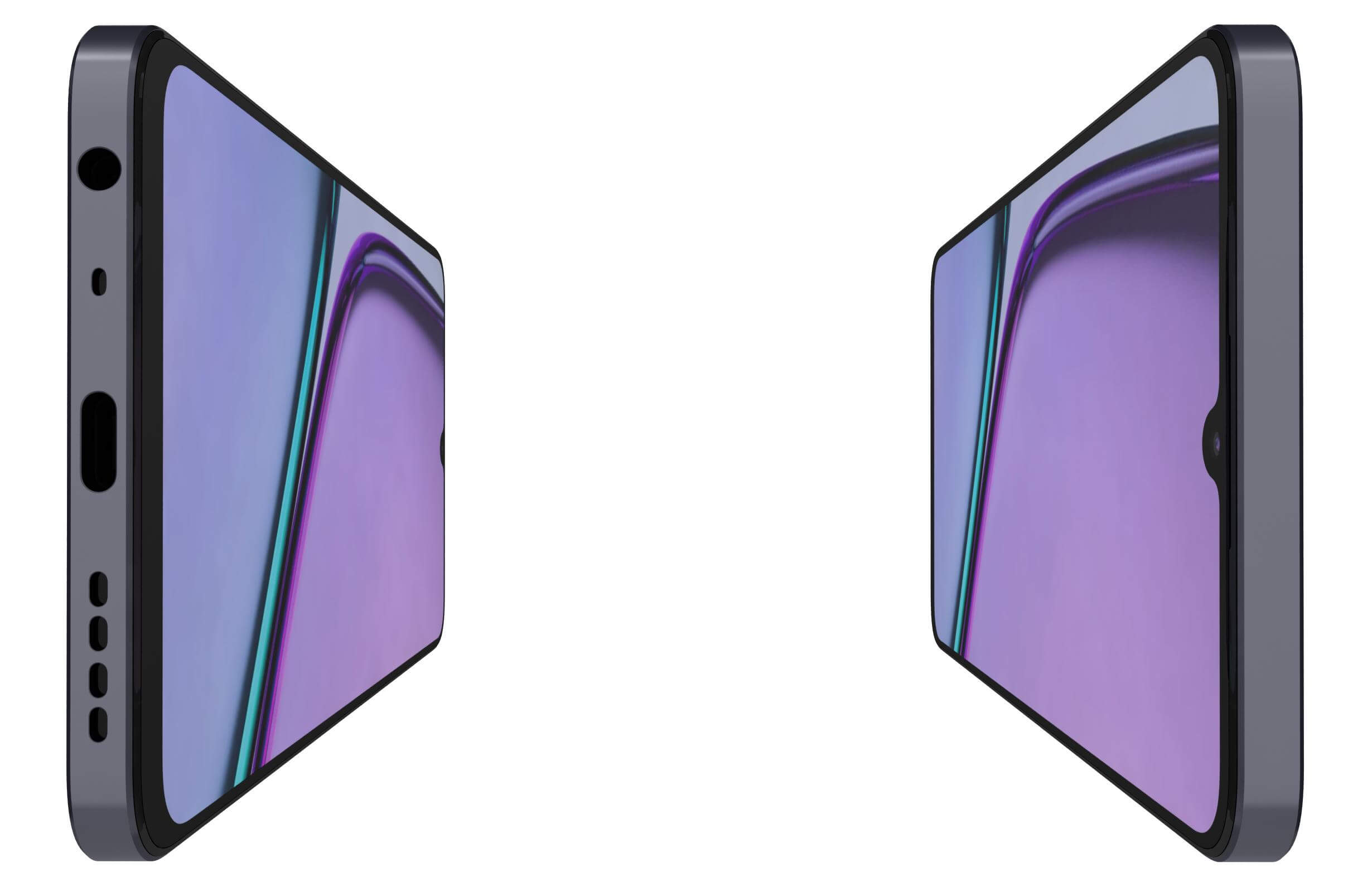 Realme Note 60 Marble Black and Voyage Blue - 3D Model by Rever_Art