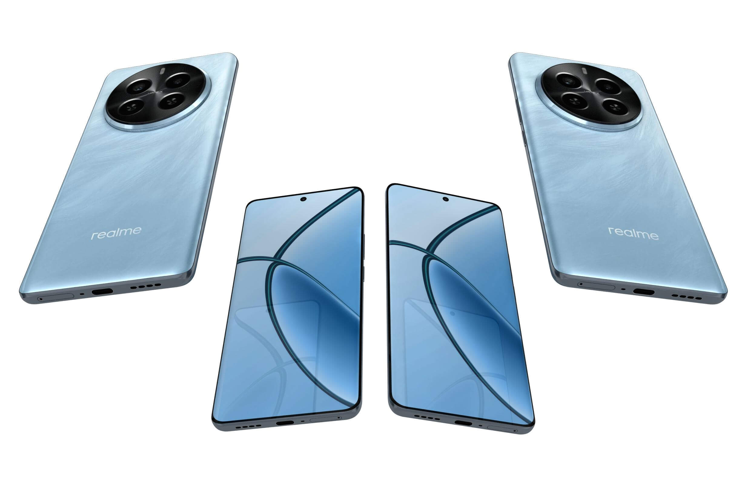 Realme P1 Pro 5G Blue - 3D Model by Rever_Art