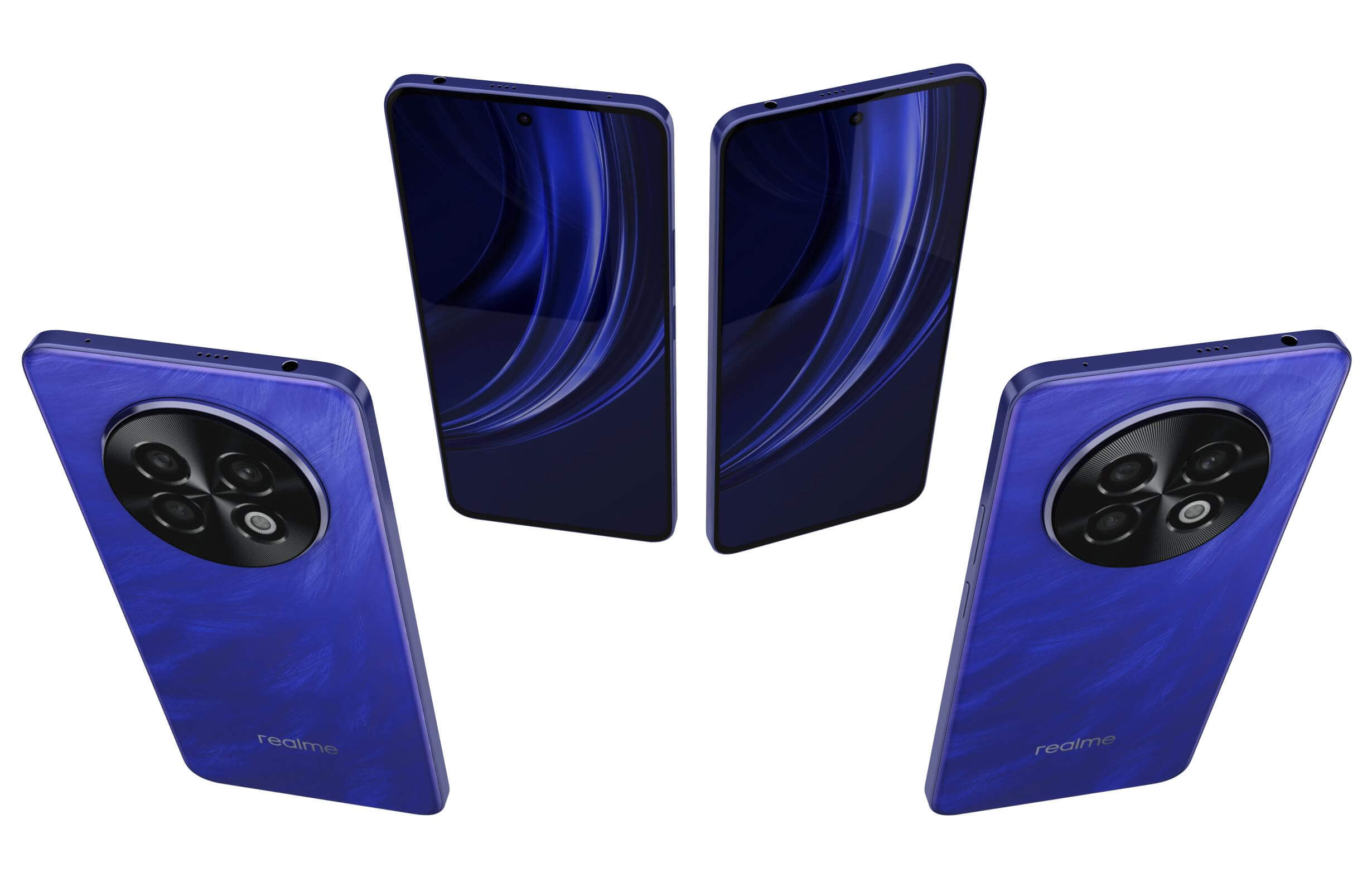 Realme P1 Speed Brushed Blue and Textured Titanium - 3D Model by Rever_Art