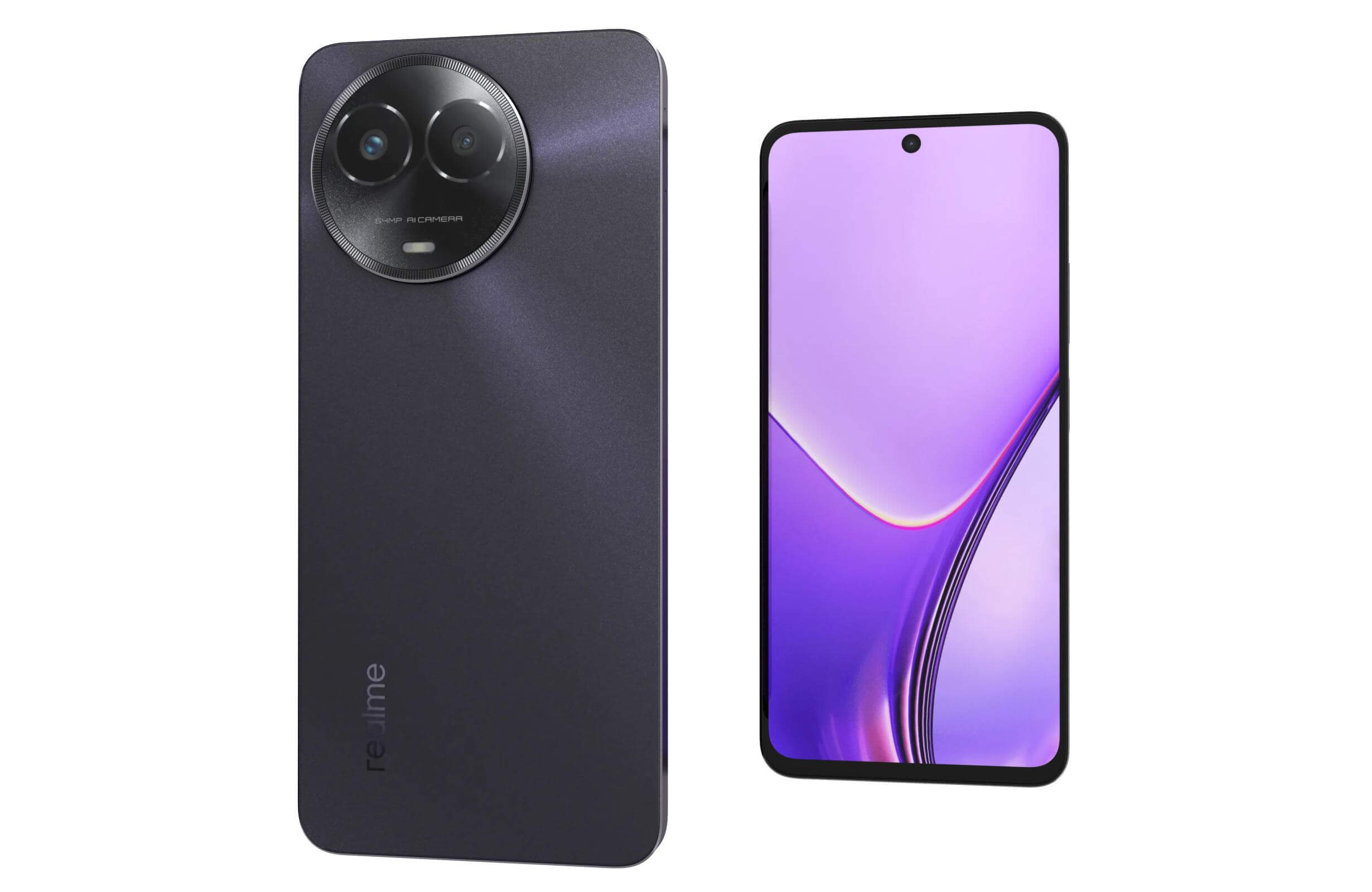 Realme V50S Black - 3D Model by Rever_Art