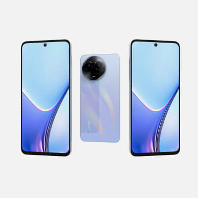 Realme V50S Blue - 3D Model by Rever_Art