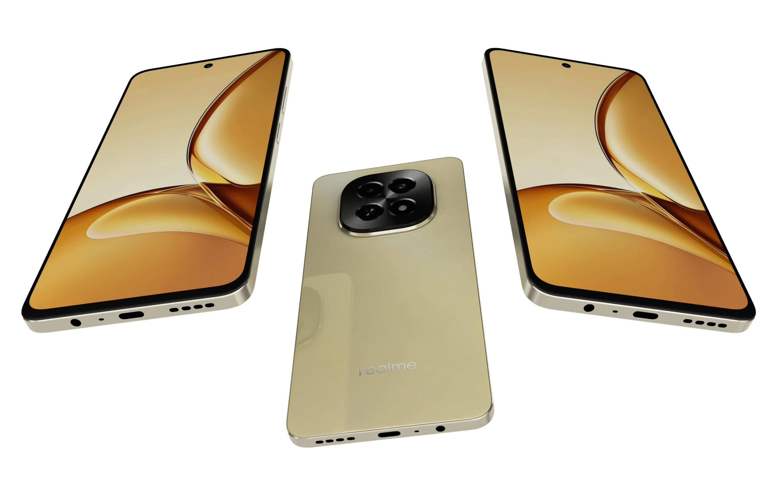 Realme V60 Star Gold - 3D Model by Rever_Art