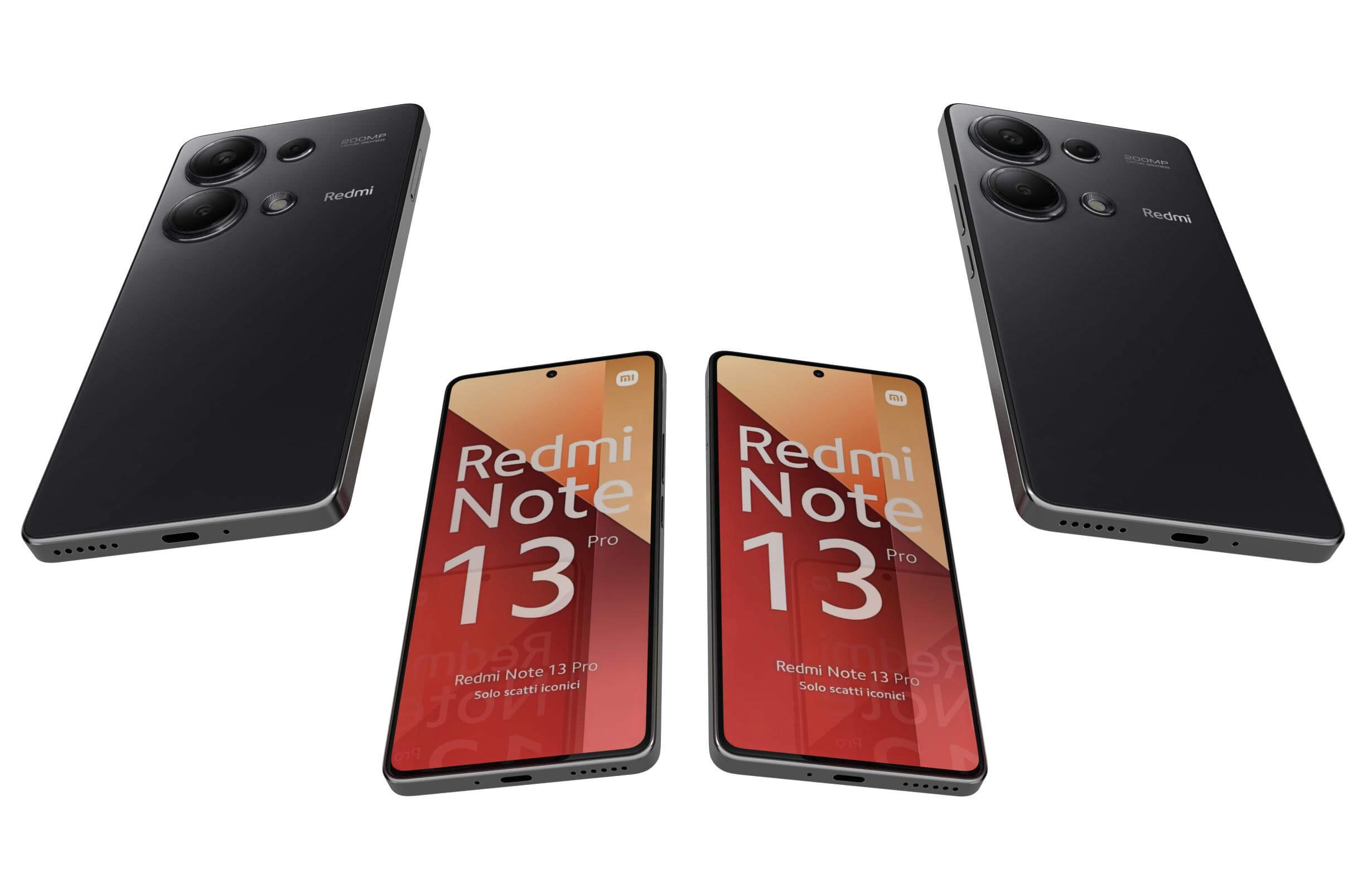 Xiaomi Redmi Note 13 Pro Black - 3D Model by Rever_Art