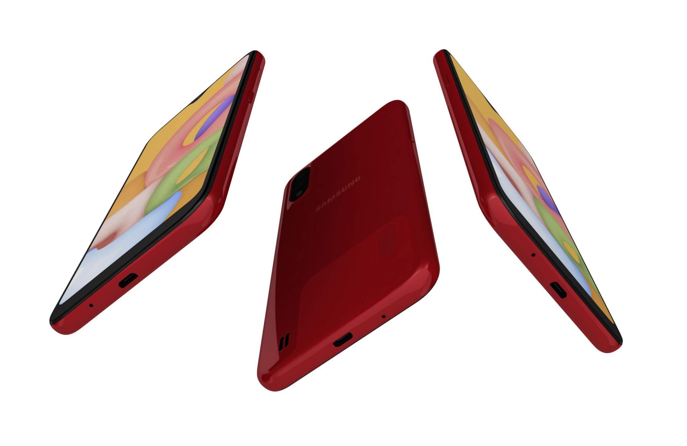 Samsung Galaxy A01 Red - 3D Model by Rever_Art