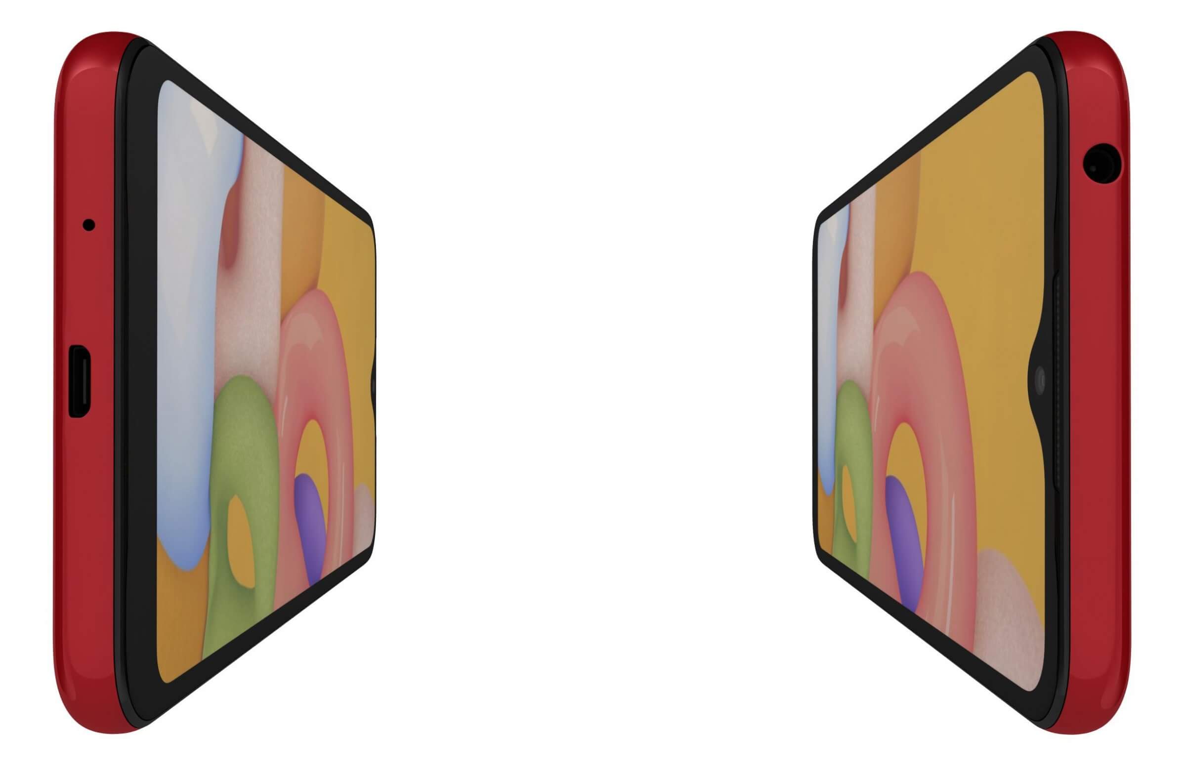 Samsung Galaxy A01 Red - 3D Model by Rever_Art