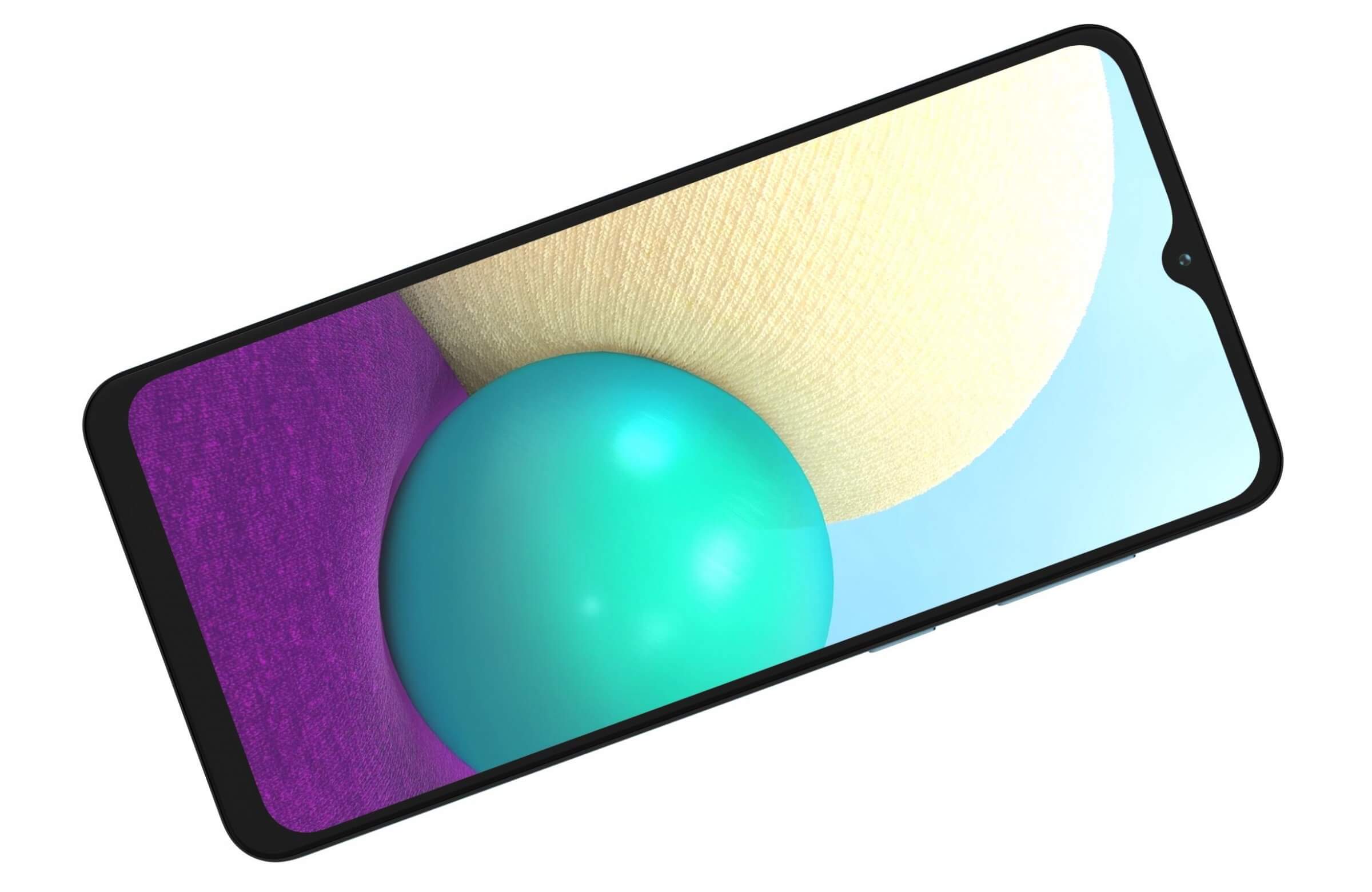 Samsung Galaxy A02 Blue - 3D Model by Rever_Art