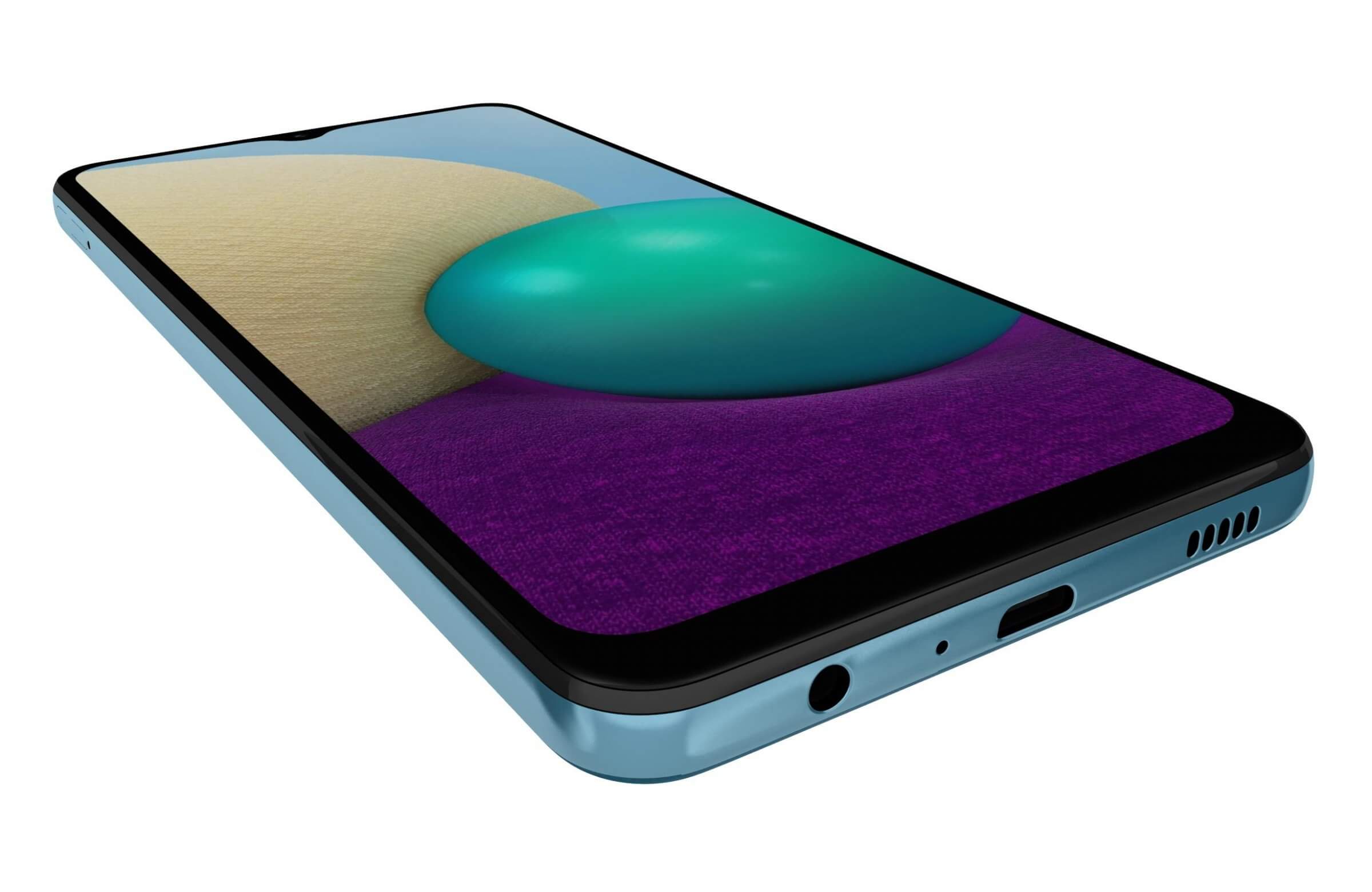 Samsung Galaxy A02 Blue - 3D Model by Rever_Art