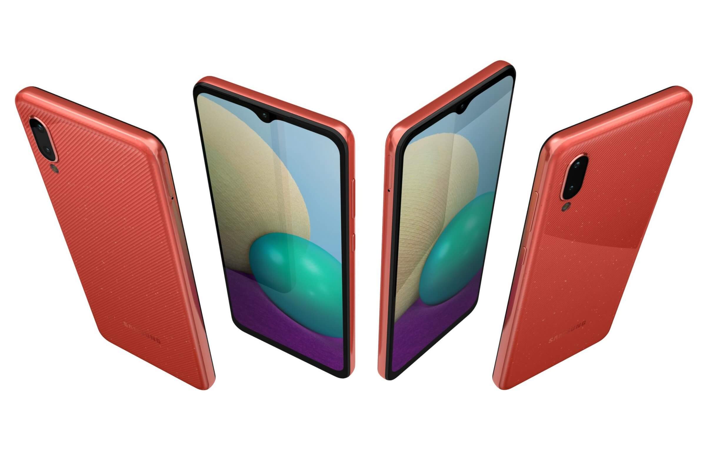 Samsung Galaxy A02 Red - 3D Model by Rever_Art