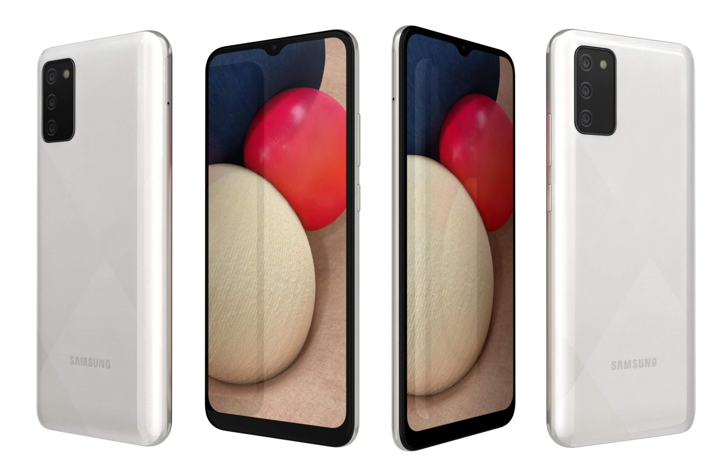 Samsung Galaxy A02s White - 3D Model by Rever_Art