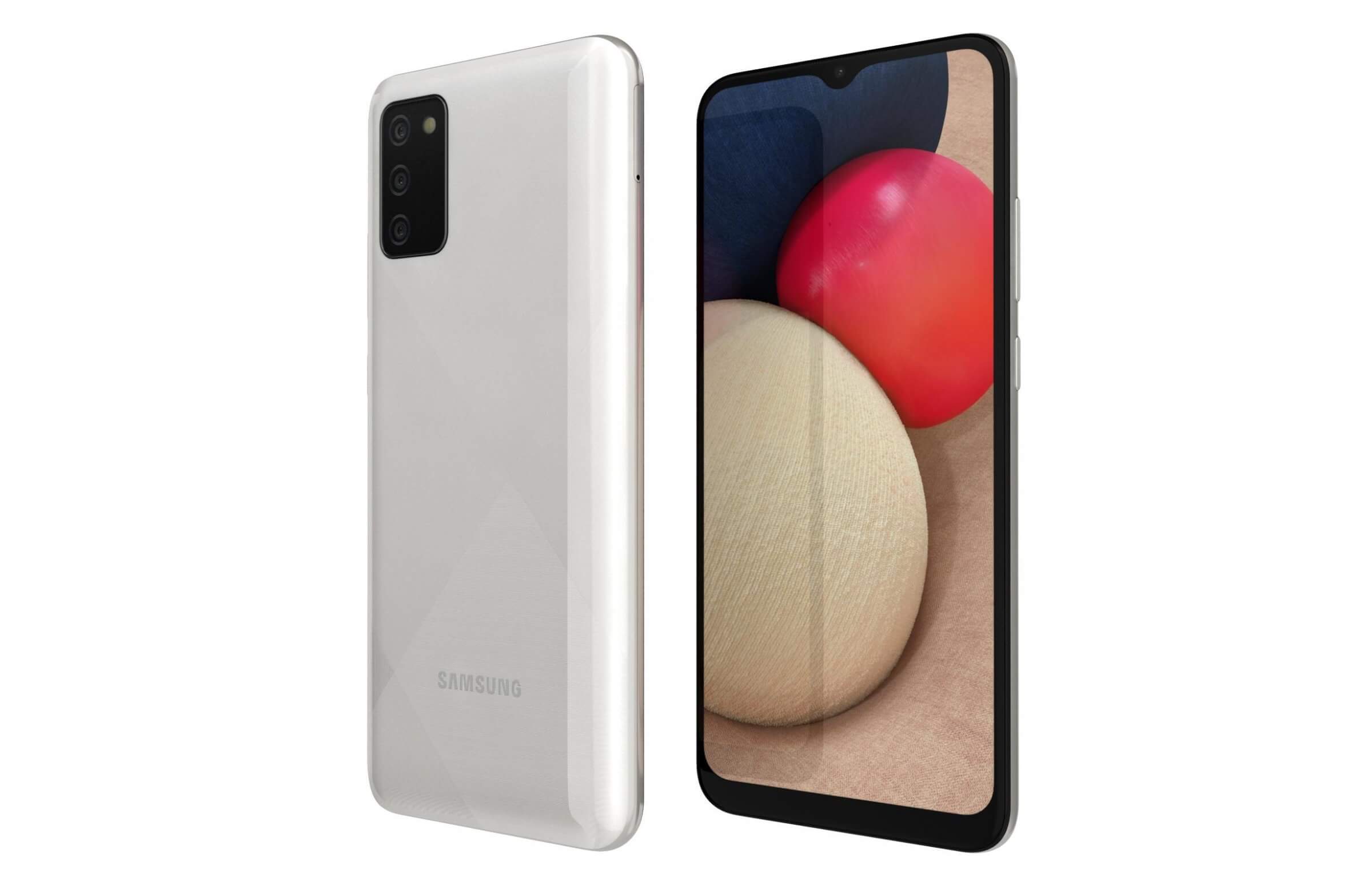 Samsung Galaxy A02s White - 3D Model by Rever_Art