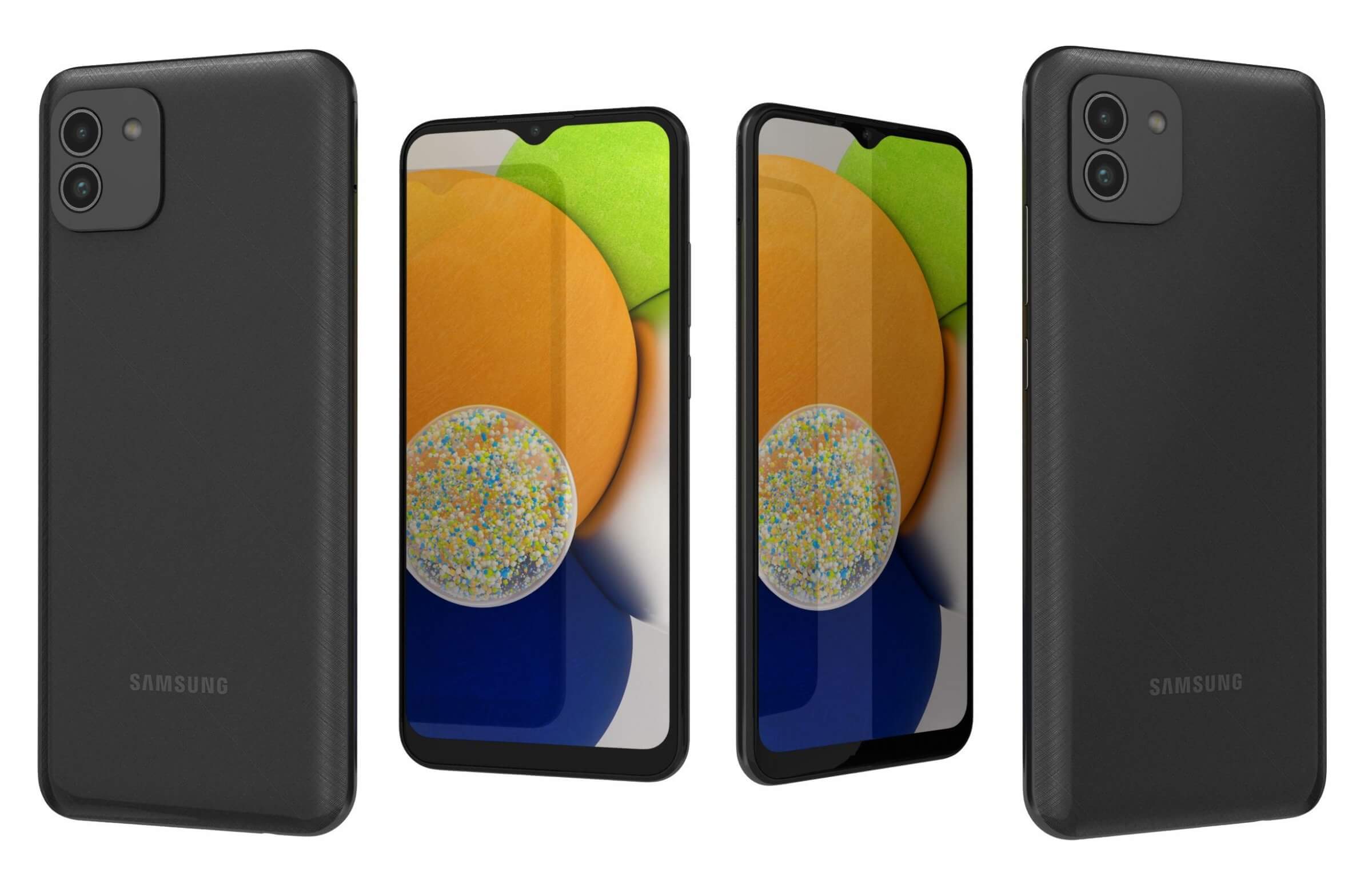 Samsung Galaxy A03 All Colors - 3D Model by Rever_Art