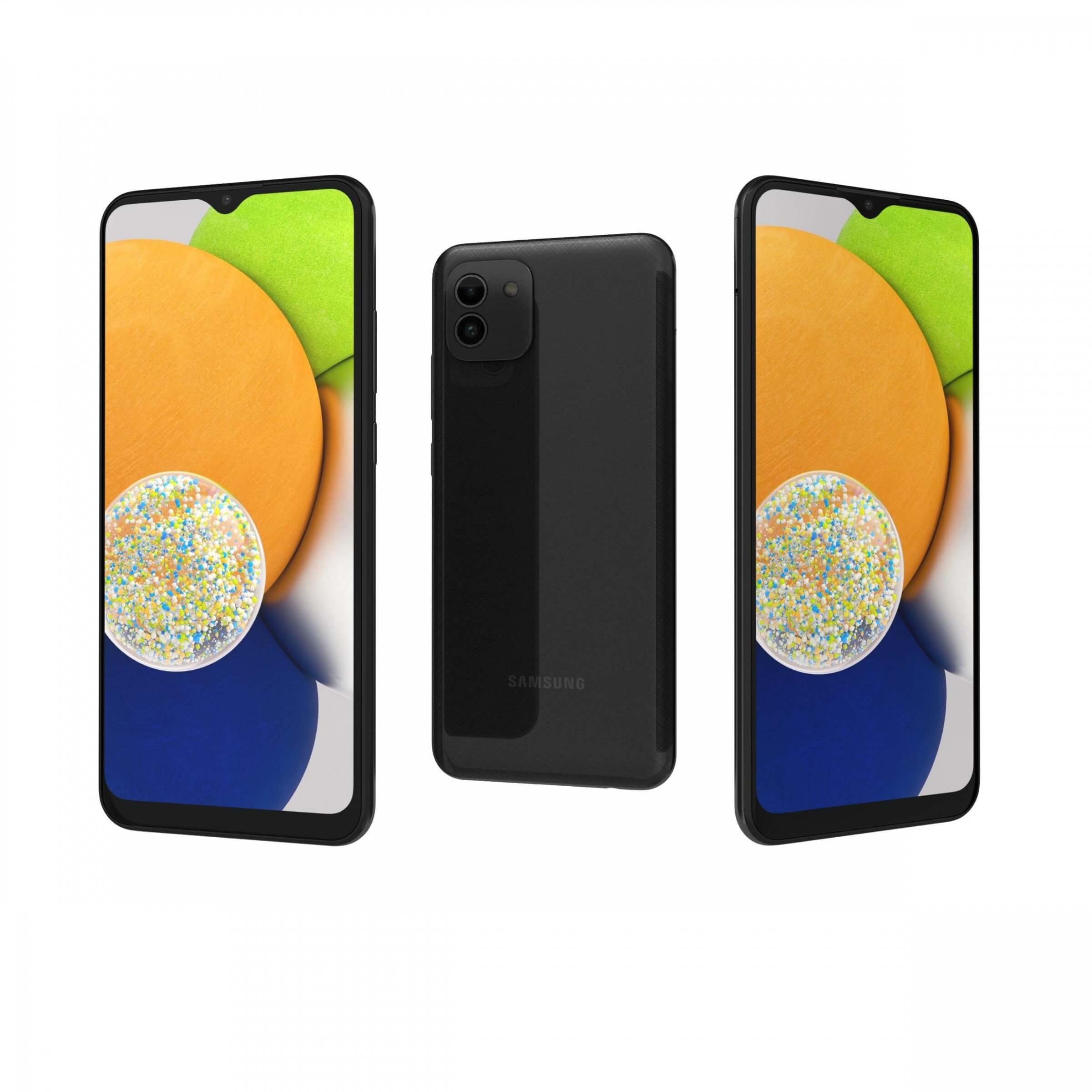 Samsung Galaxy A03 Black - 3D Model by Rever_Art