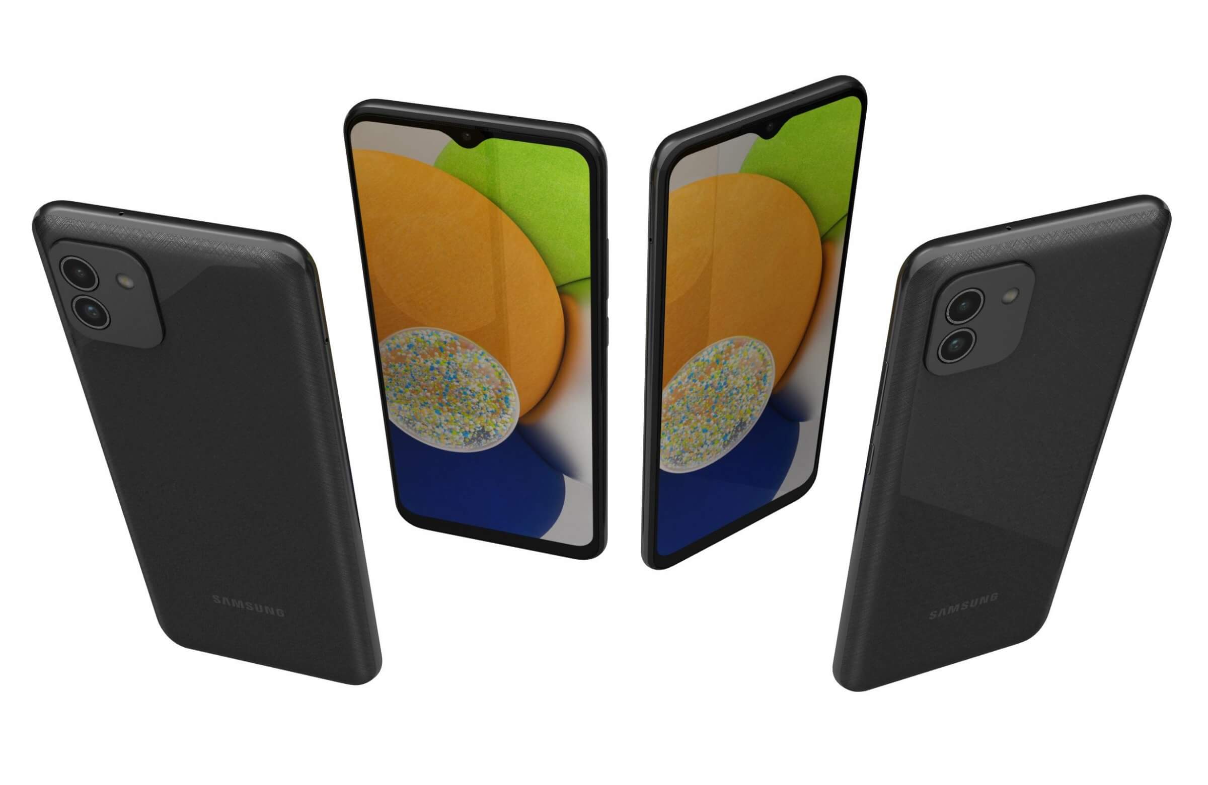 Samsung Galaxy A03 Black - 3D Model by Rever_Art