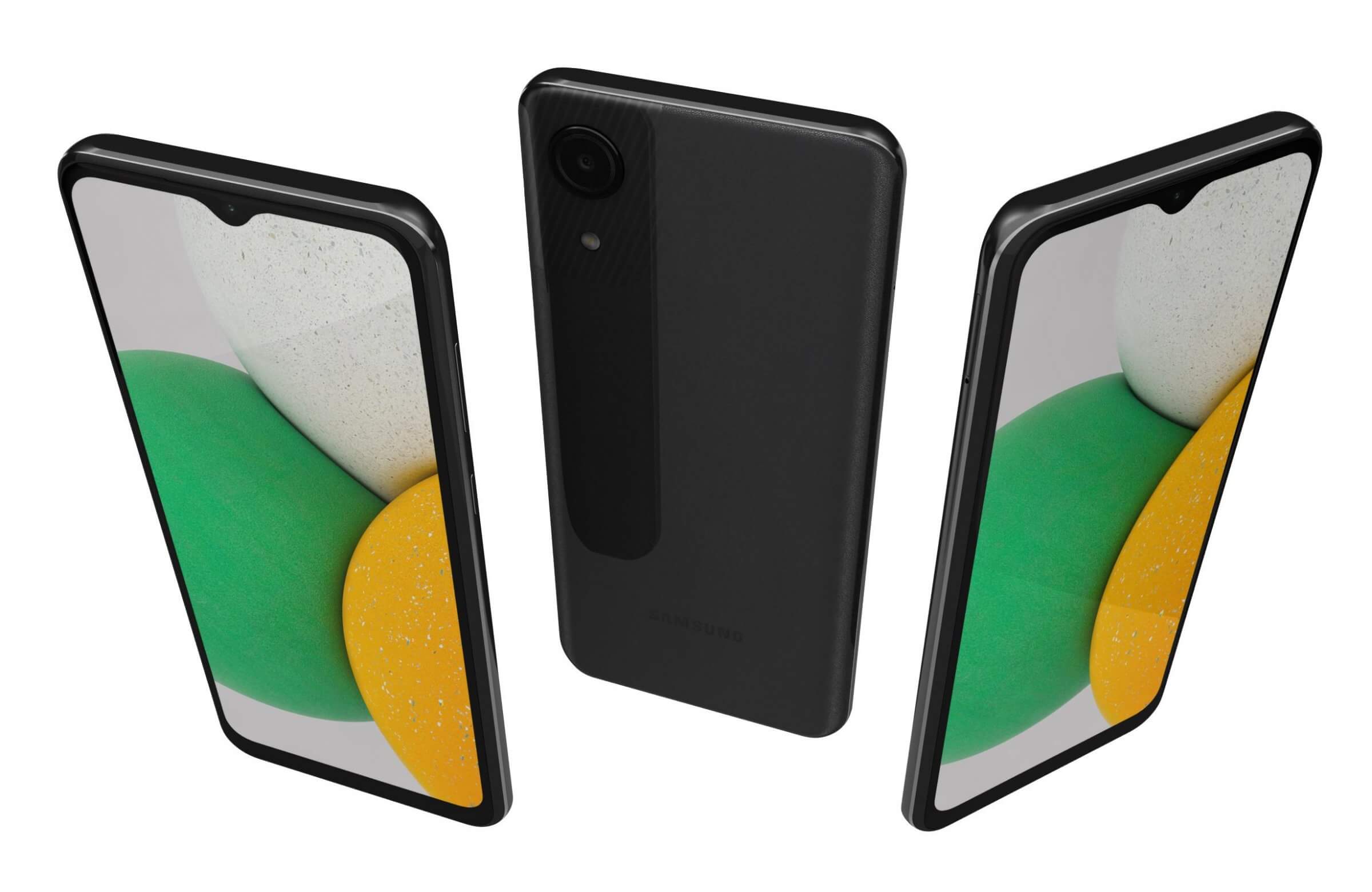 Samsung Galaxy A03 Core Black And Blue - 3D Model by Rever_Art