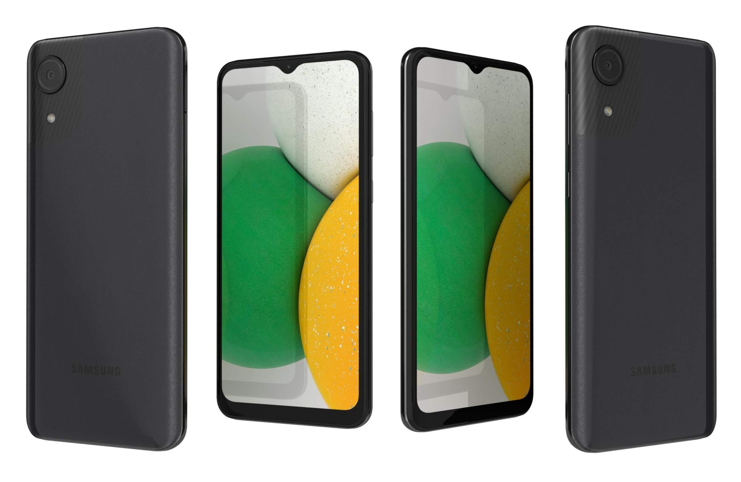 Samsung Galaxy A03 Core Black And Blue - 3D Model by Rever_Art