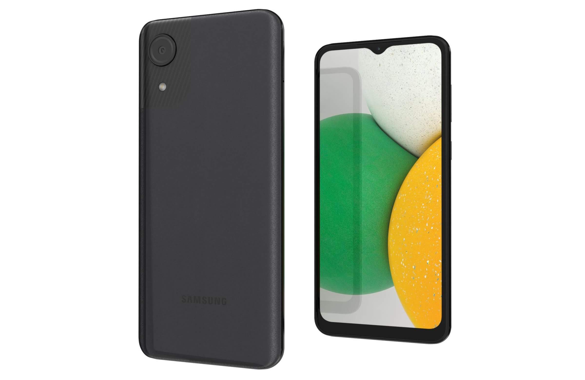 Samsung Galaxy A03 Core Black And Blue - 3D Model by Rever_Art